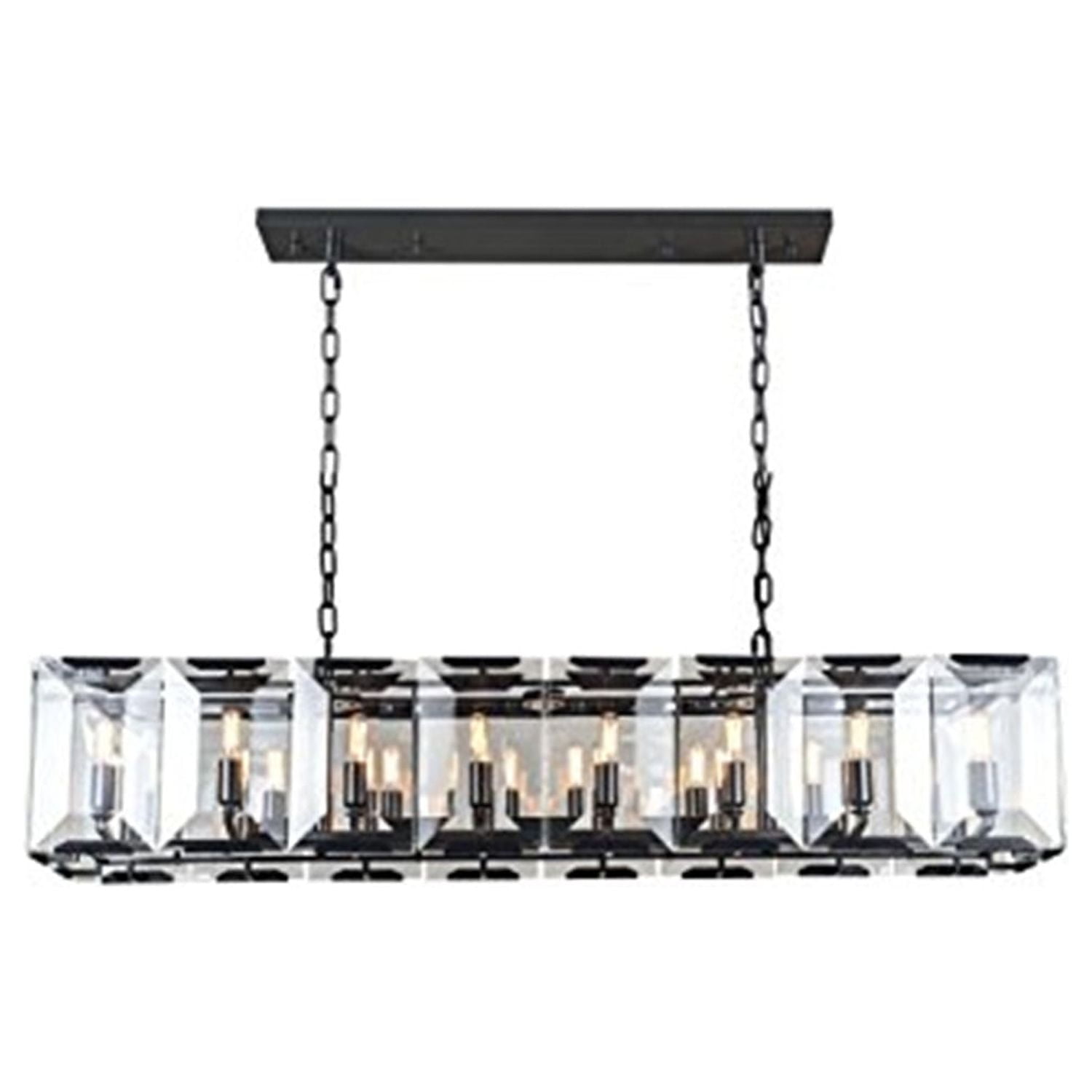 Elegant Lighting Monaco 13" 16 Light Glass Crystal Pendant Lamp ...