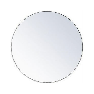Kate and Laurel Hutton Round Decorative Modern Wood Frame Wall Mirror ...