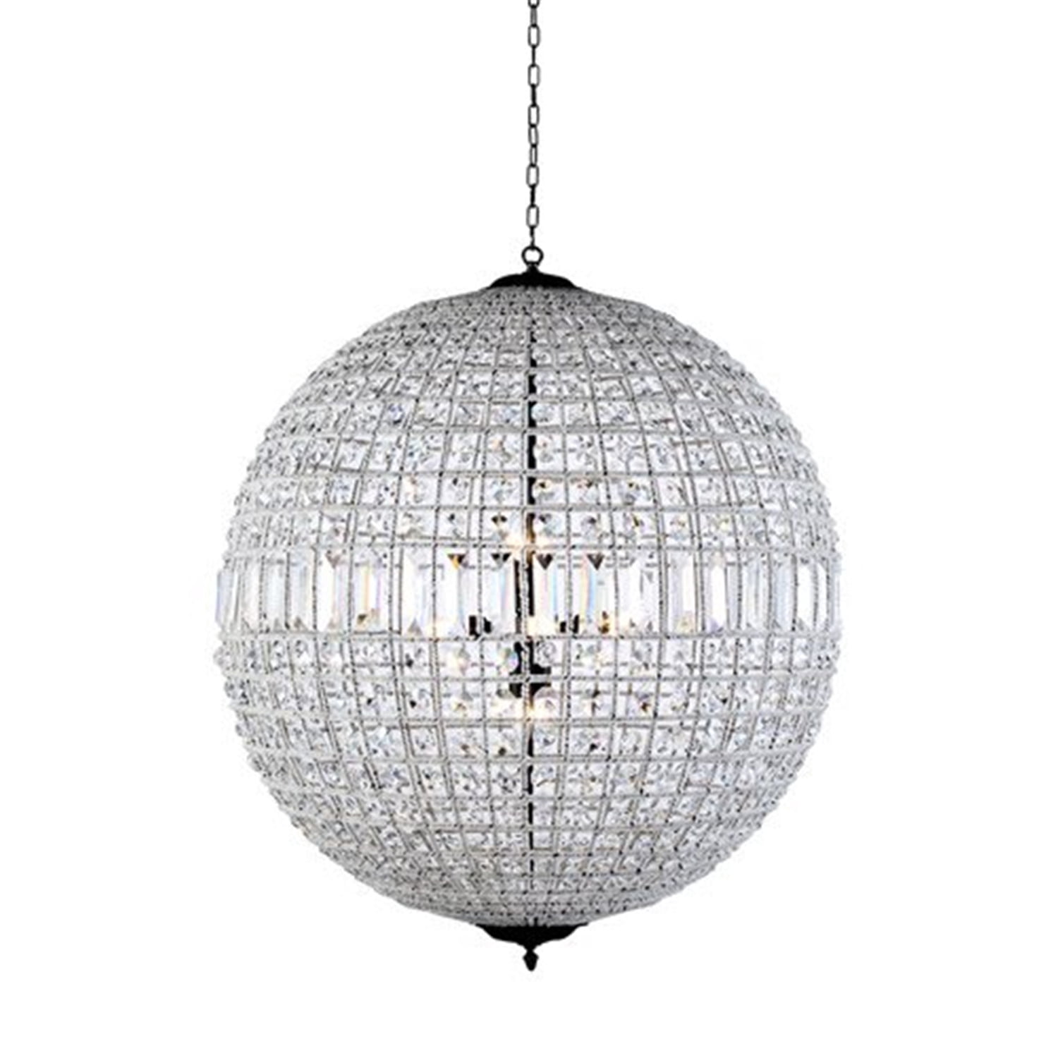 Elegant Lighting Olivia 36" 8 Light Royal Crystal Pendant Lamp ...