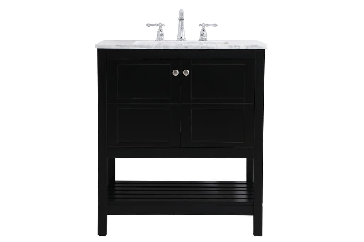 Elegant Lighting Vf16530 Thalen 30" Free Standing Single Basin Vanity ...