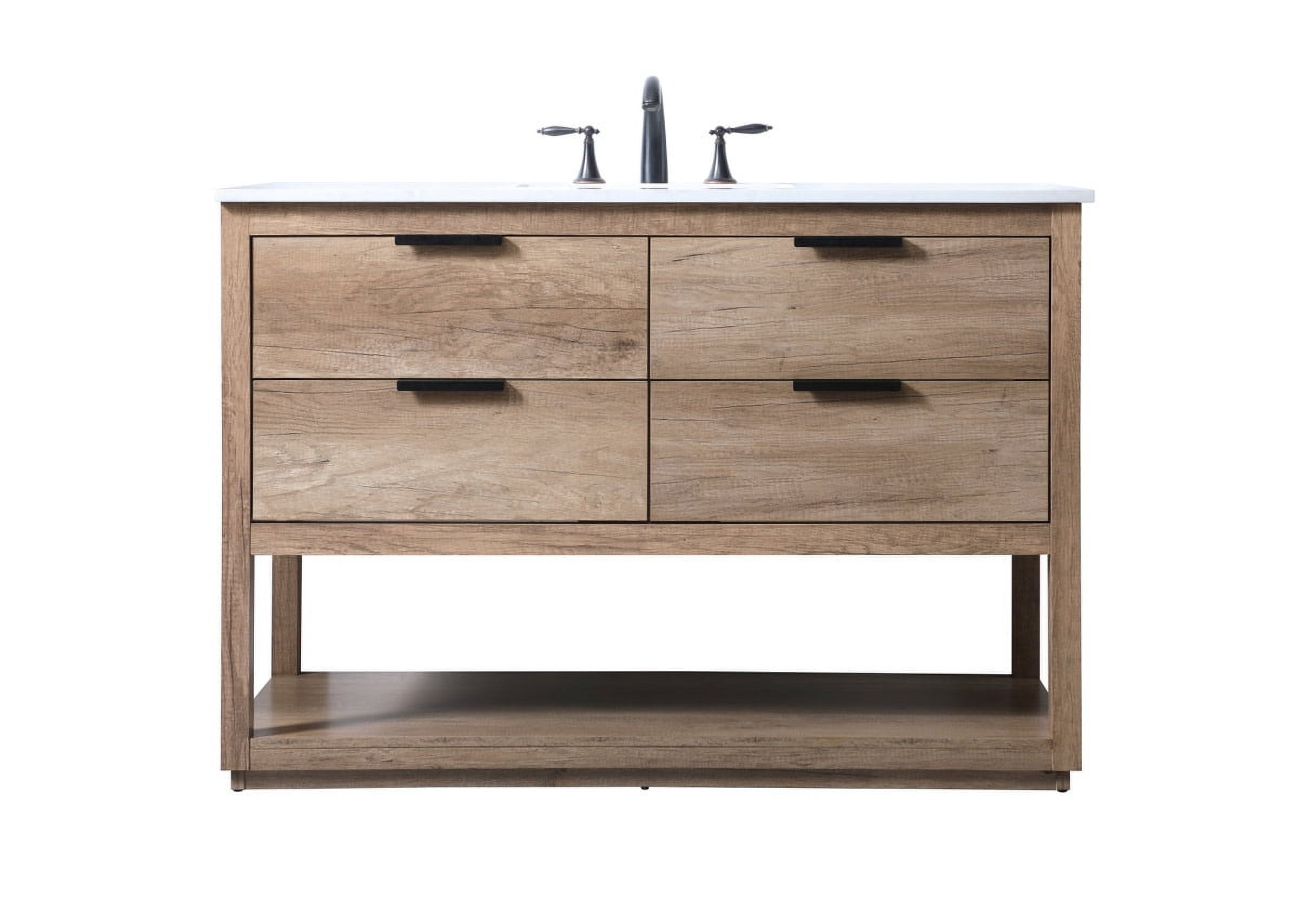 Elegant Lighting VF19248NT Larkin 48" Free Standing Single Basin Vanity ...