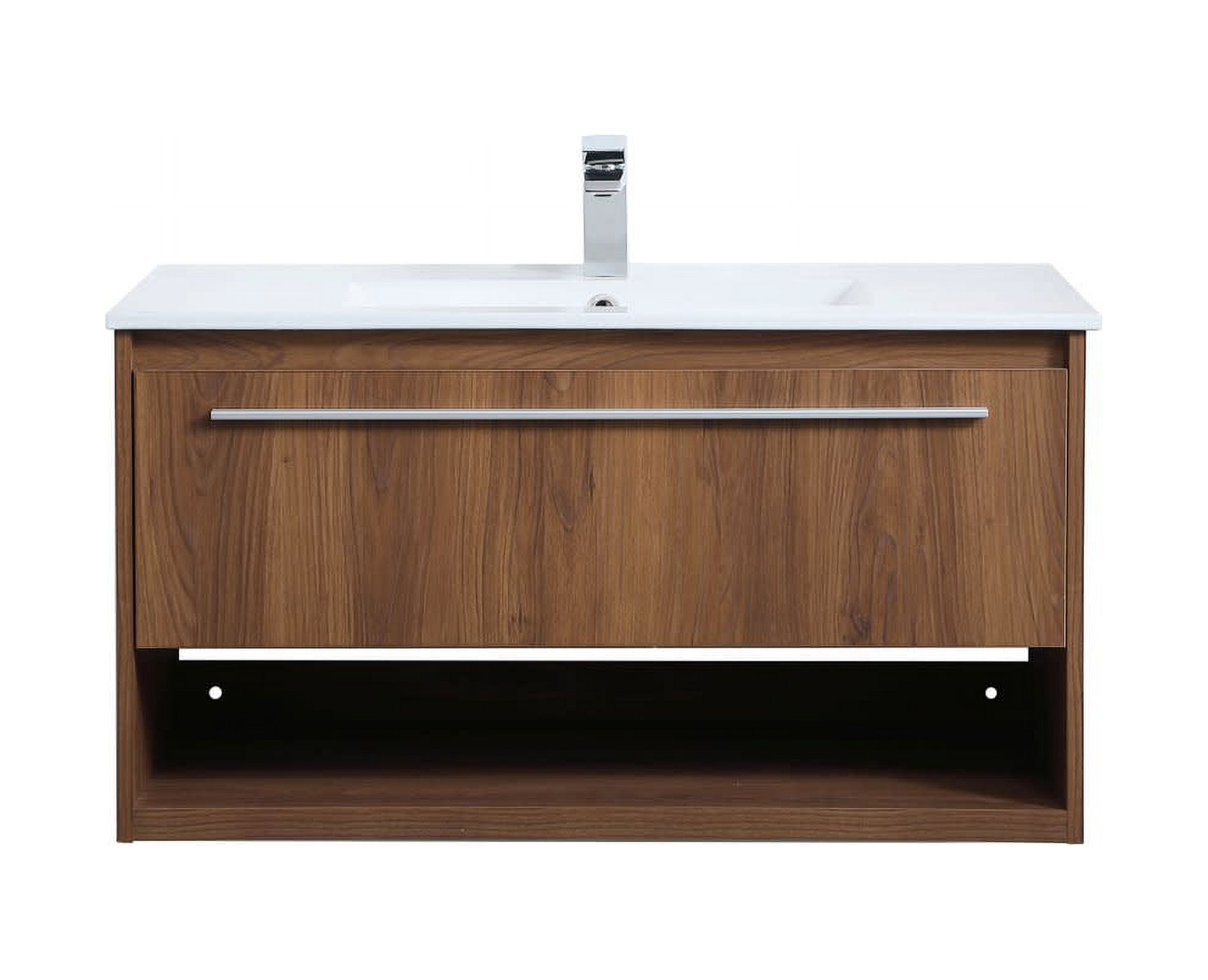 Elegant Lighting Vf43036 Kasper 36" Wall Mounted Single Basin Vanity ...