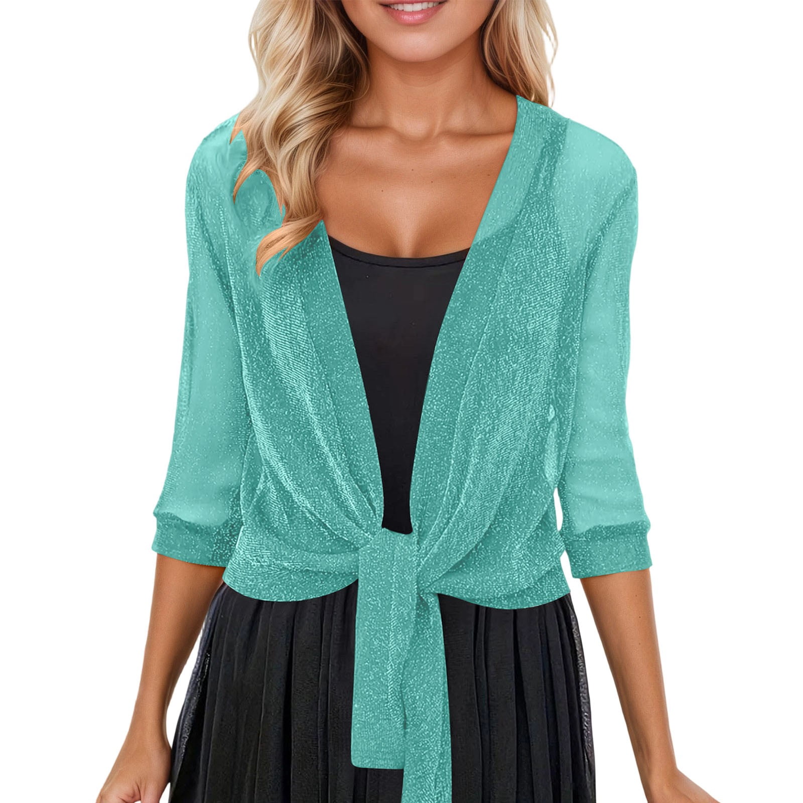 Elegant Lightweight Knit Cover Up Casual Lace Mesh Crochet Short ...