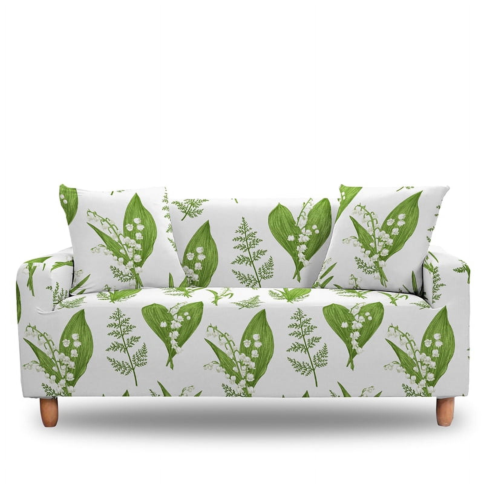 Elegant Lily Pattern Sofa Covers For Living Room Sectional 1/2/3/4 ...