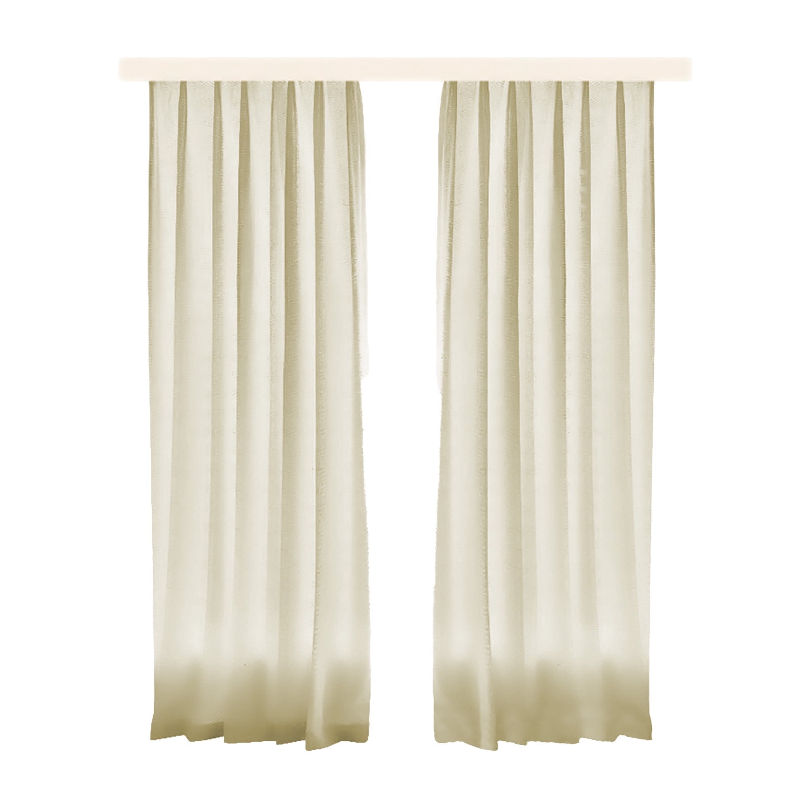 Elegant Linen Window Curtain Drapery with Exquisite Patterns, Easy ...