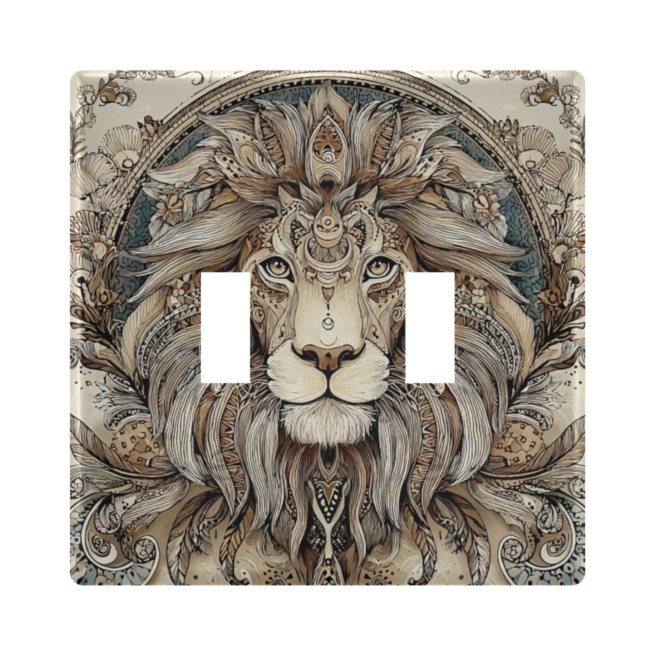 Elegant Lion Face Light Switch Cover Electrical Outlet Cover ...
