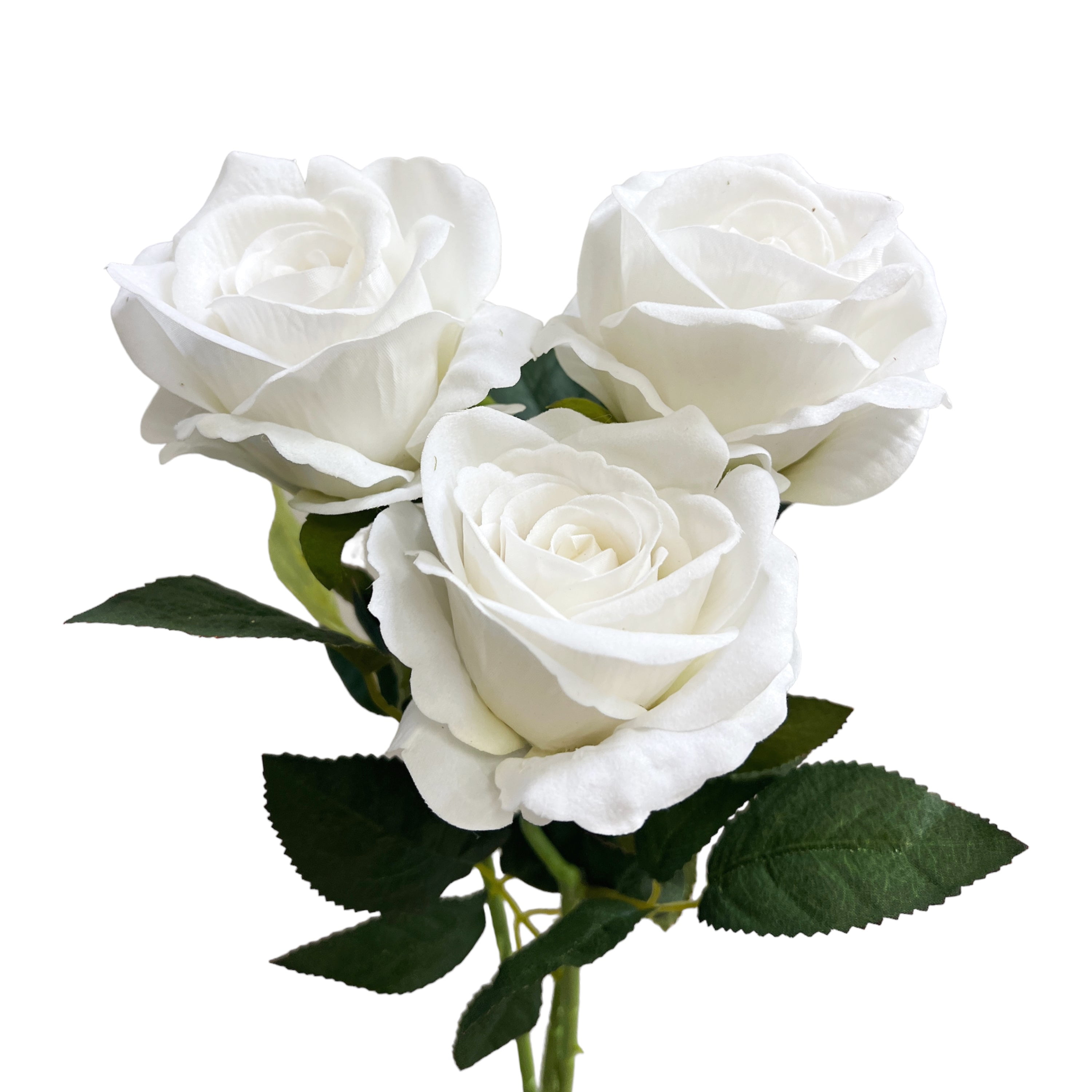 Elegant Long-Stemmed Artificial Roses - Set of 3 - Walmart.com