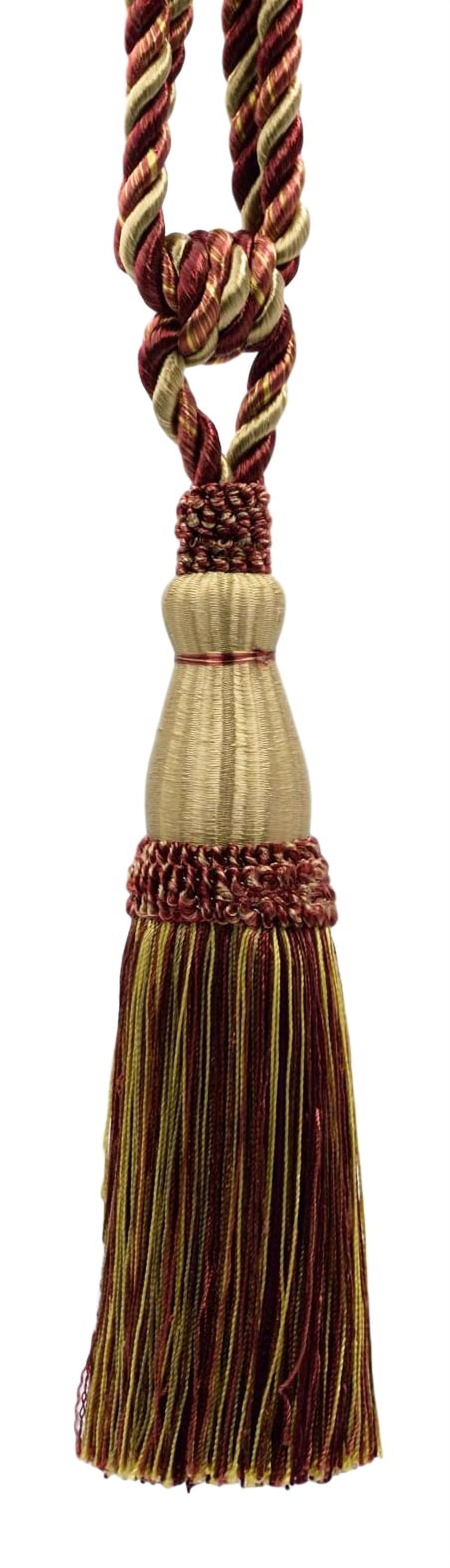 Elegant Lustrous Curtain Tassel Tieback, Tassel Length 8 1/2" (21.5cm ...