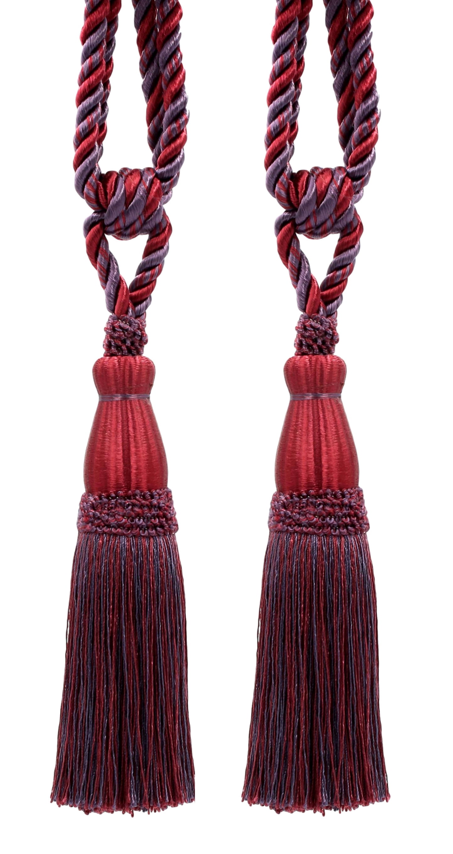 DECOPRO Elegant Lustrous Curtain Tassel Tieback, Tassel Length 8 1/2 ...