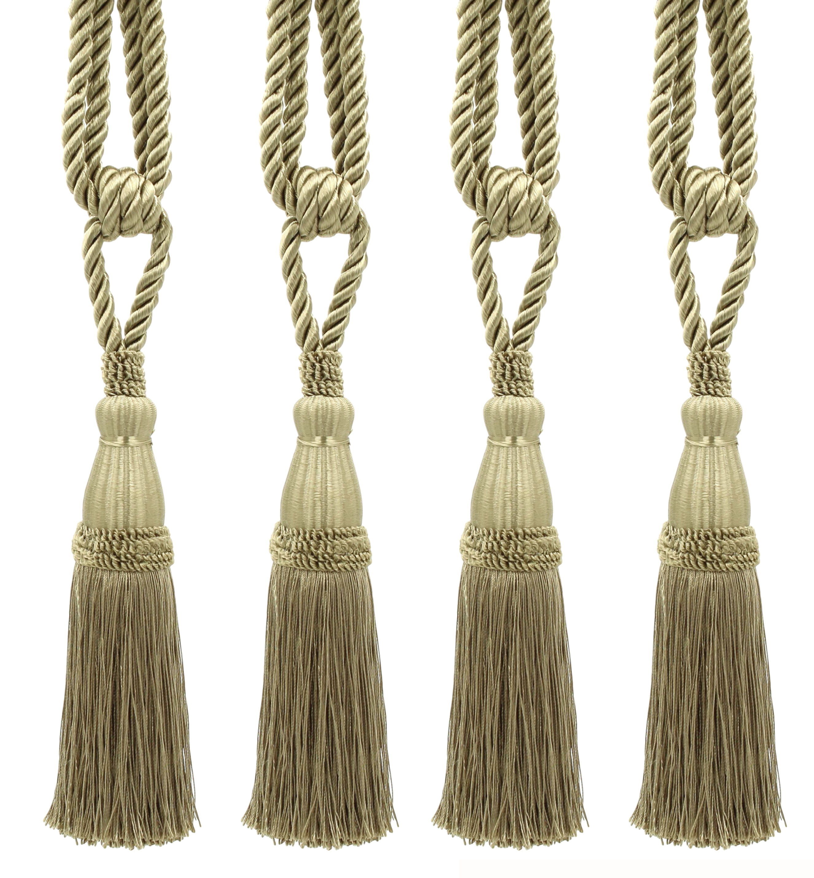 DECOPRO Elegant Lustrous Curtain Tassel Tieback, Tassel Length 8 1/2 ...