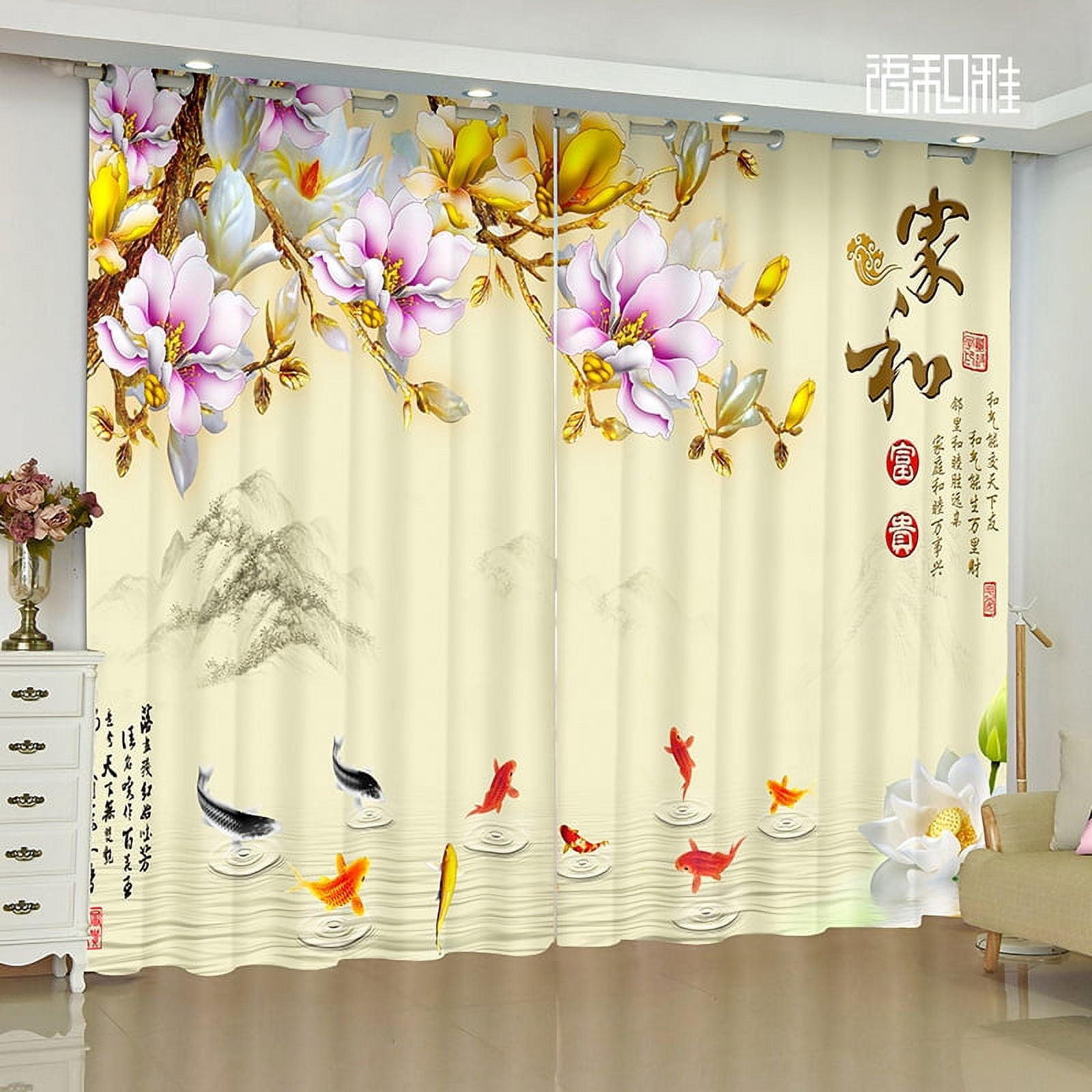 Elegant Luxury Room Chinese Style Landscape ration Print Advanced ...