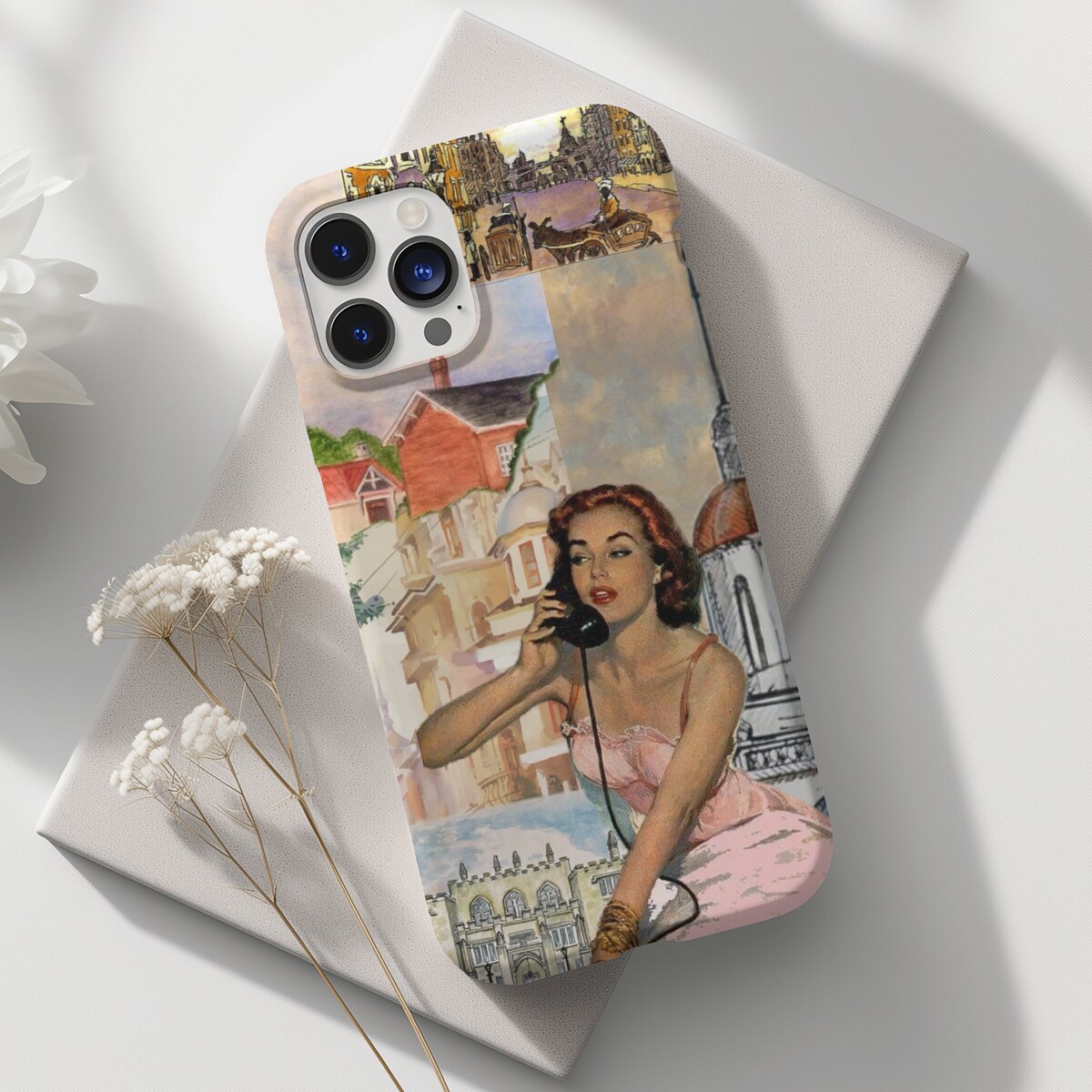 Elegant Luxury Vintage Scrapbook Collage Phone Case 17 16 15 14 13 12 ...