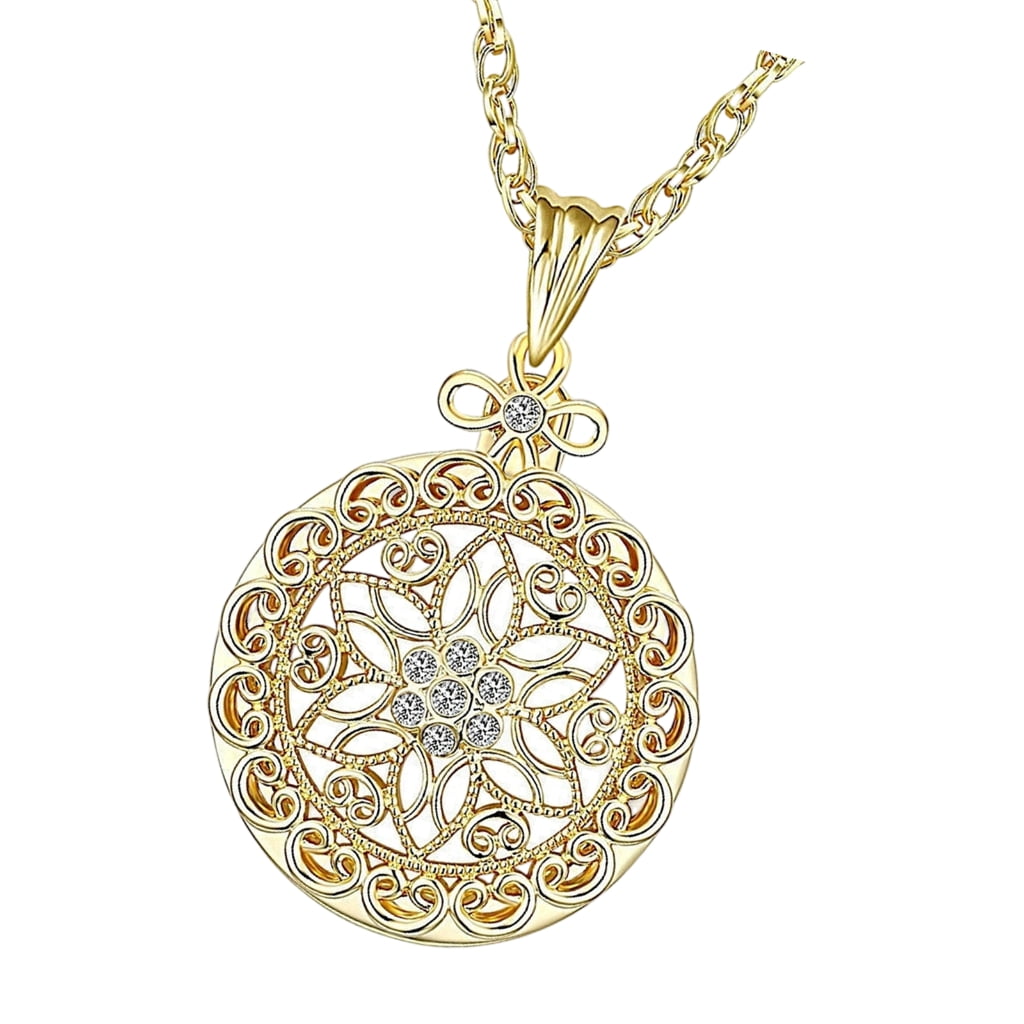 Elegant Magnifier Pendant Necklace 3X Lightweight Accessory Magnifier ...