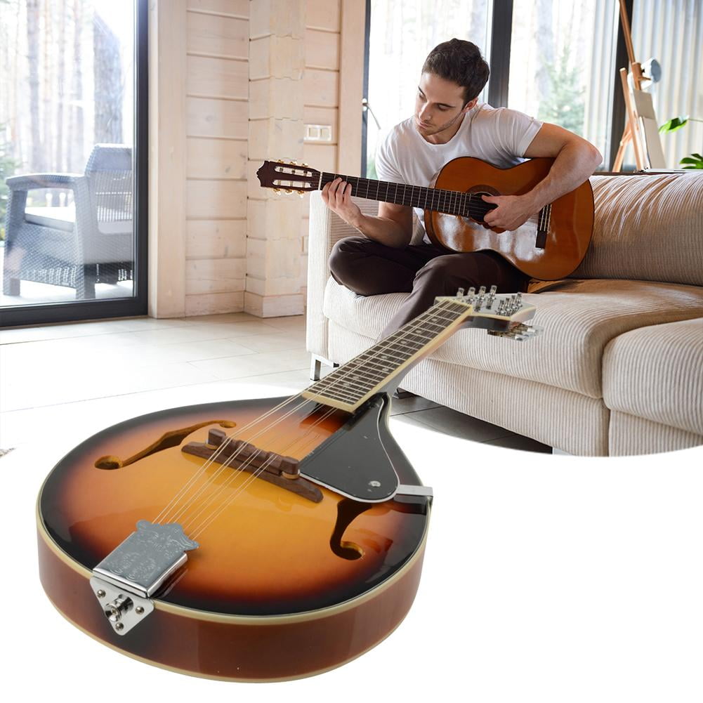 Elegant A-Style Mandolin Guitar with Guard Board for Beginners ...