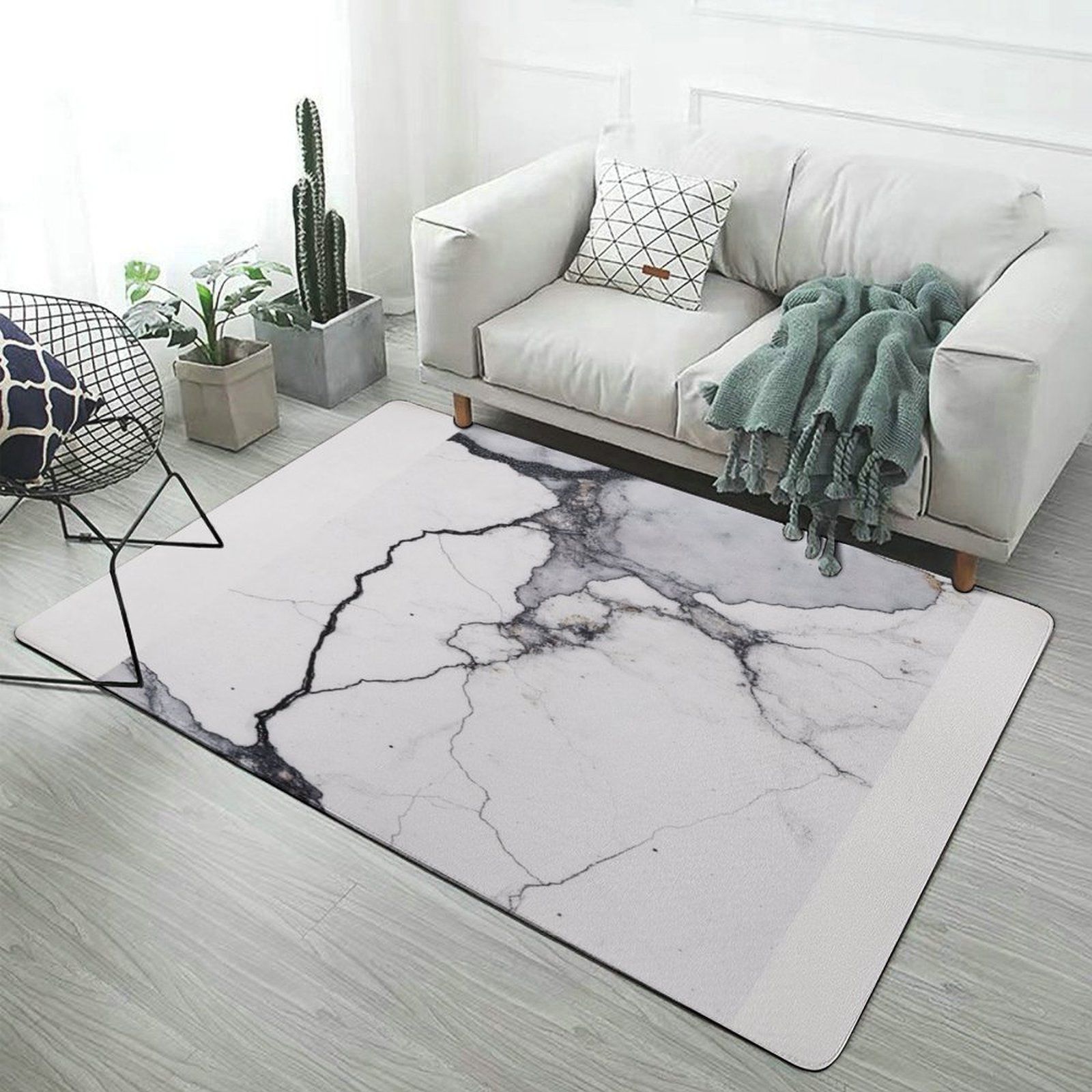 Elegant Marble Vein Texture Carpet for Home Decoration Rugs Soft Carpet ...
