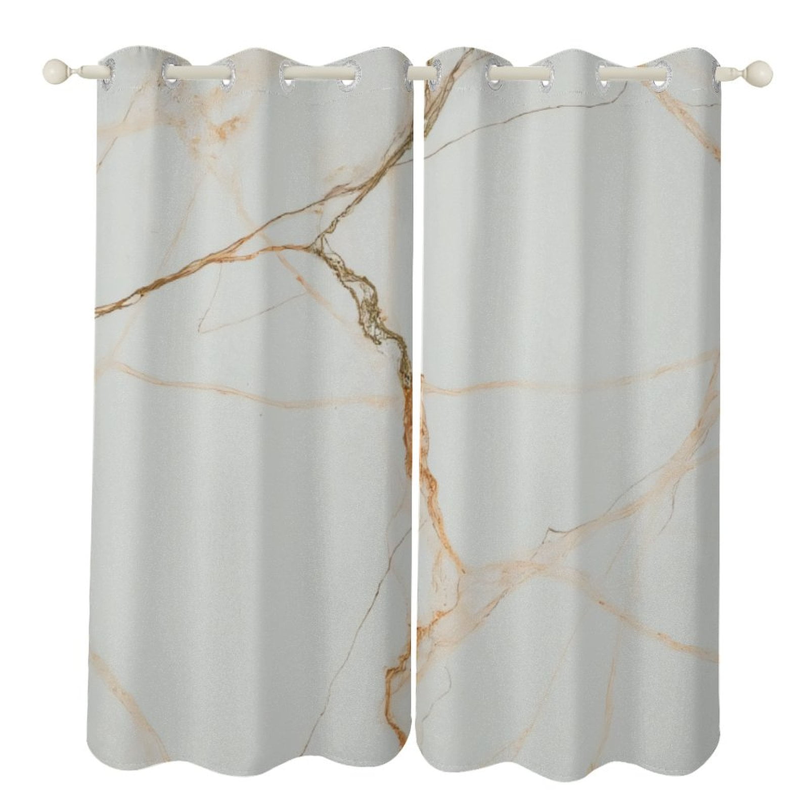 Elegant Marble Vein Texture Luxury Window Curtains Blinds for Living ...
