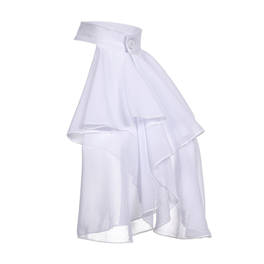 Elegant Medieval Ruffled Collar Neck Accessory Jabot Tie for Retro ...