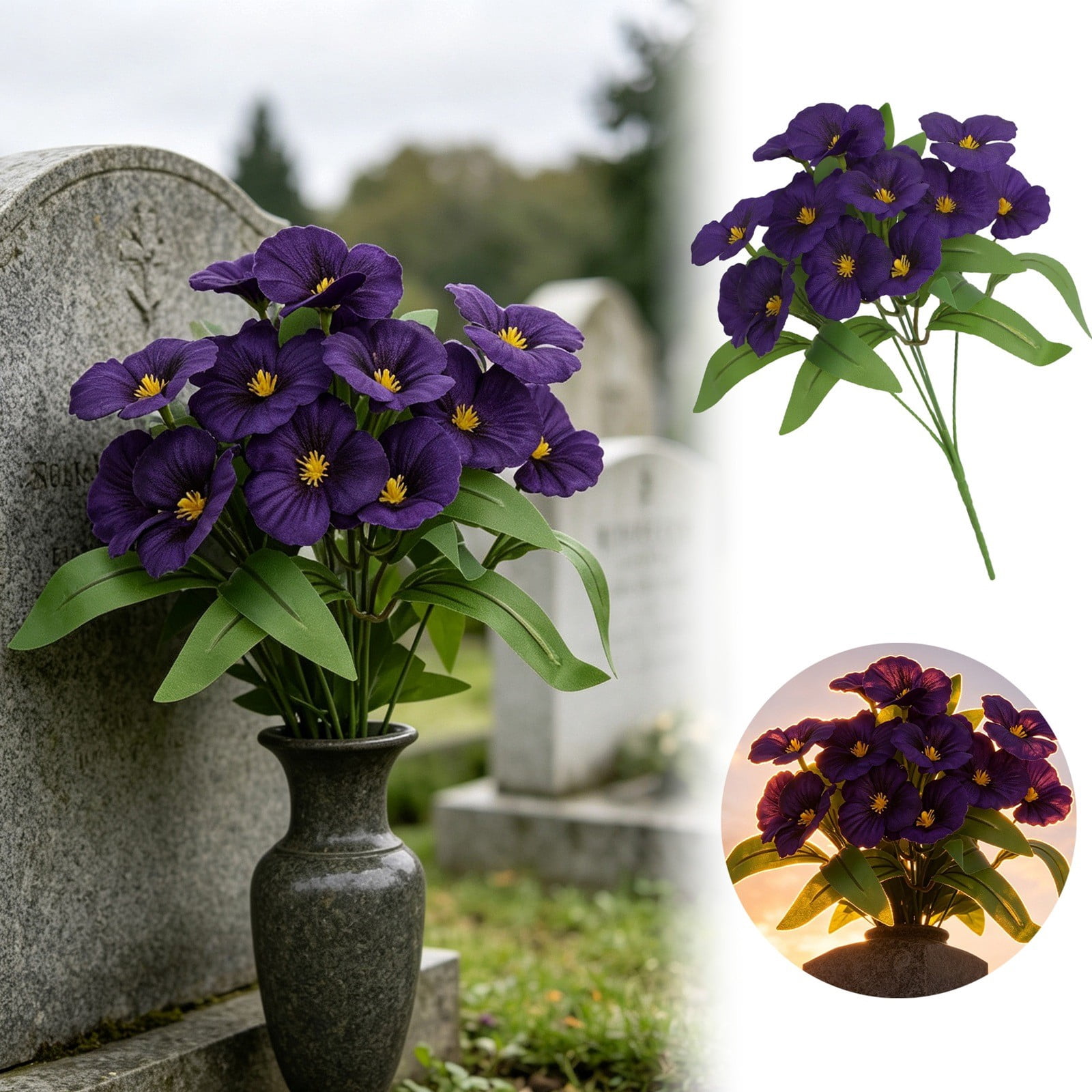 Elegant Memorial and Event Silk Floral Arrangement for Home and Outdoor ...