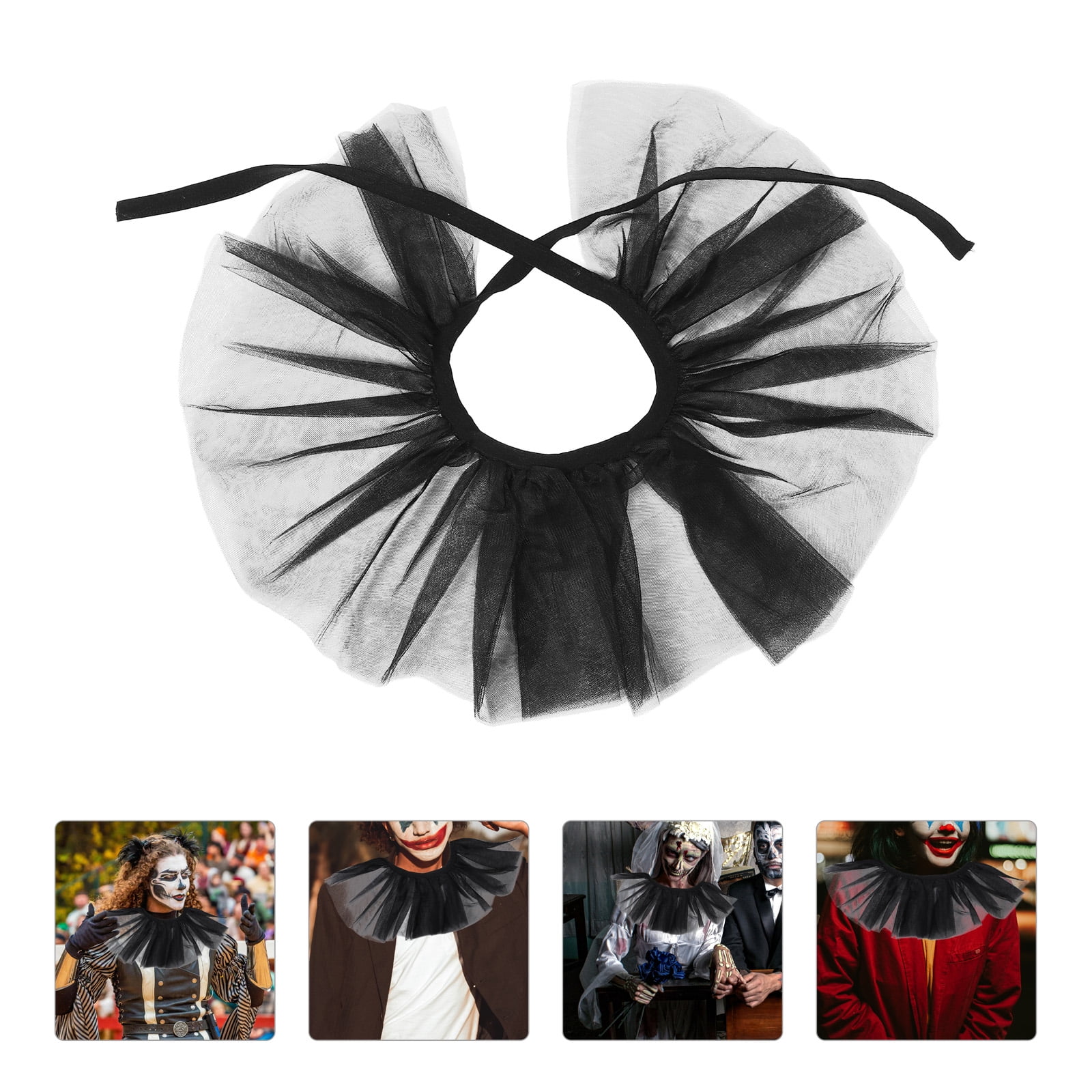 Elegant Mesh Neck Ruff Collar Detachable Tulle Ruffle Collar For ...