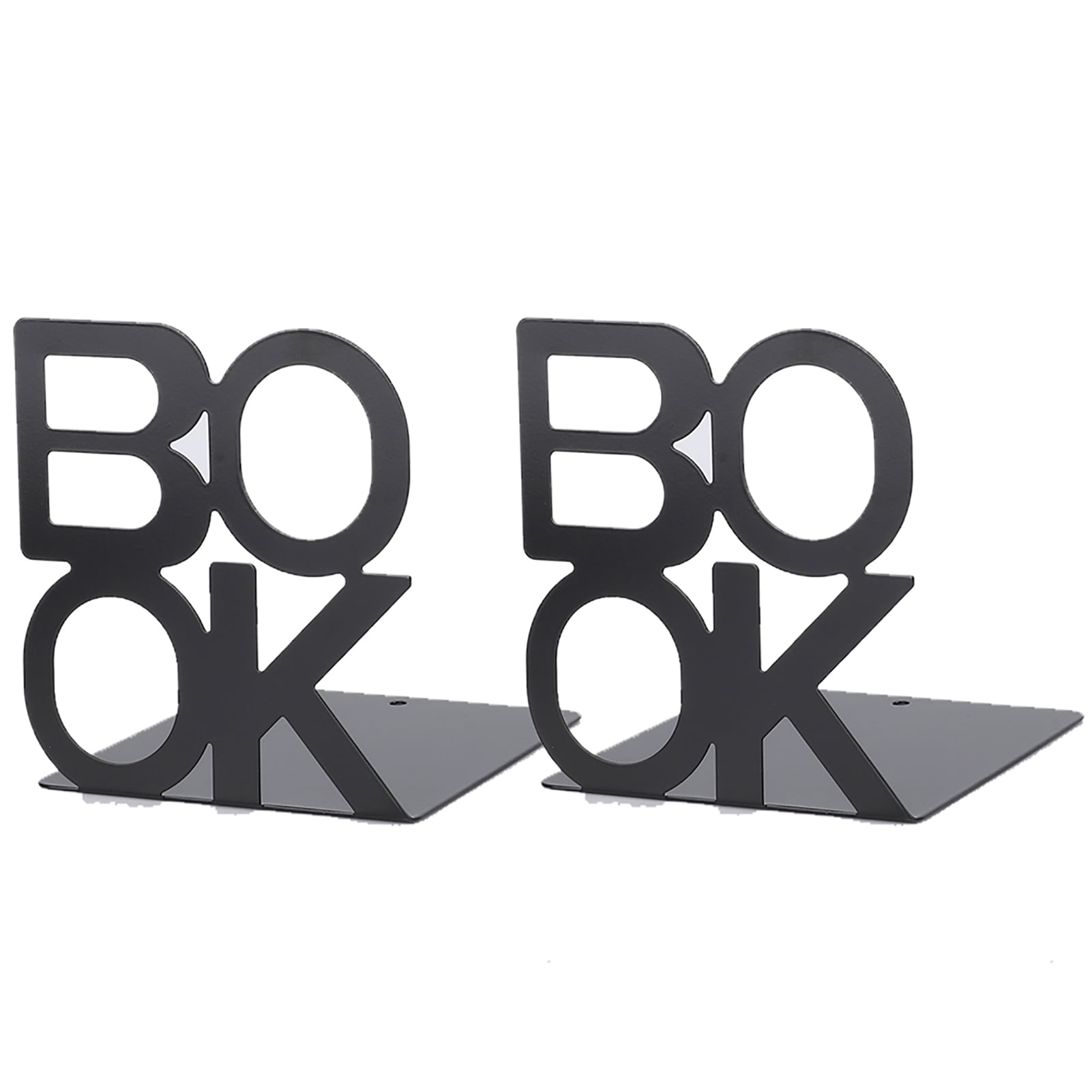 Elegant Metal Bookends, Heavy Metal Bookend With Non-Slip Sticker For ...