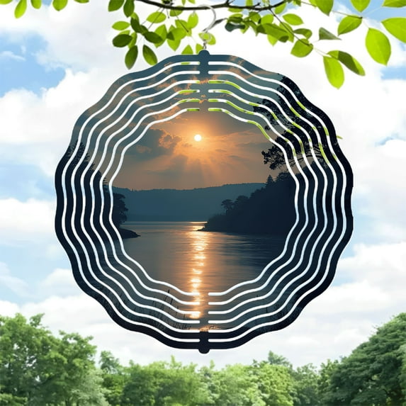 Elegant Metal Hanging Wind Spinners & Chimes - Beautiful Nature ...