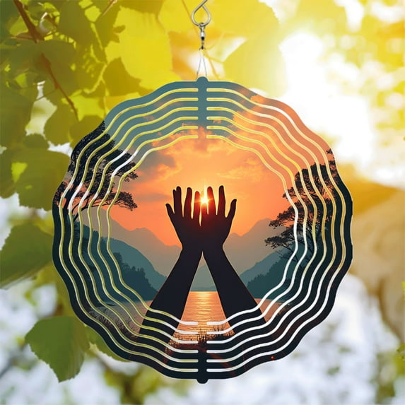 Elegant Metal Hanging Wind Spinners & Chimes - Nature-Inspired Design ...