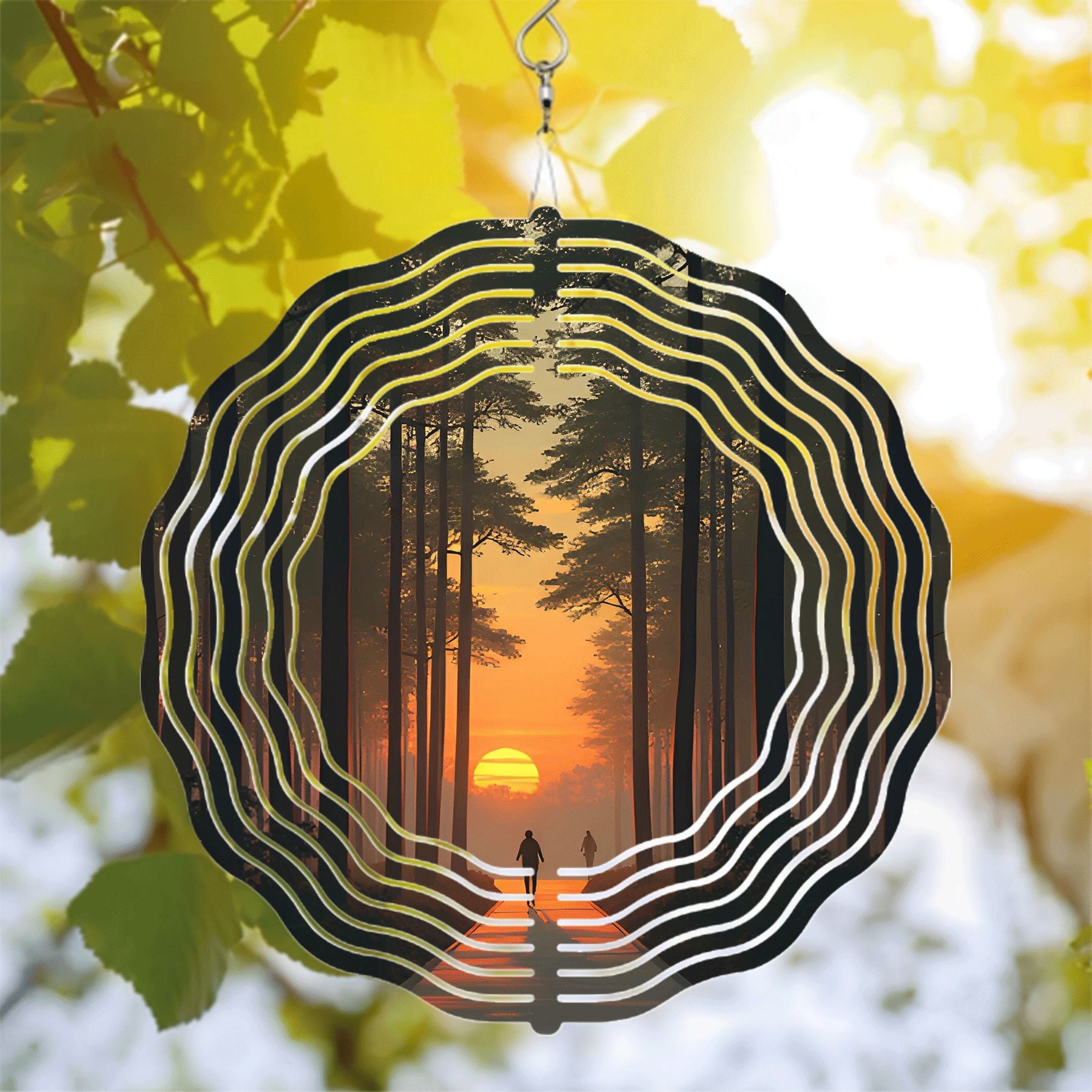 Elegant Metal Hanging Wind Spinners & Chimes - Nature-Inspired Design ...