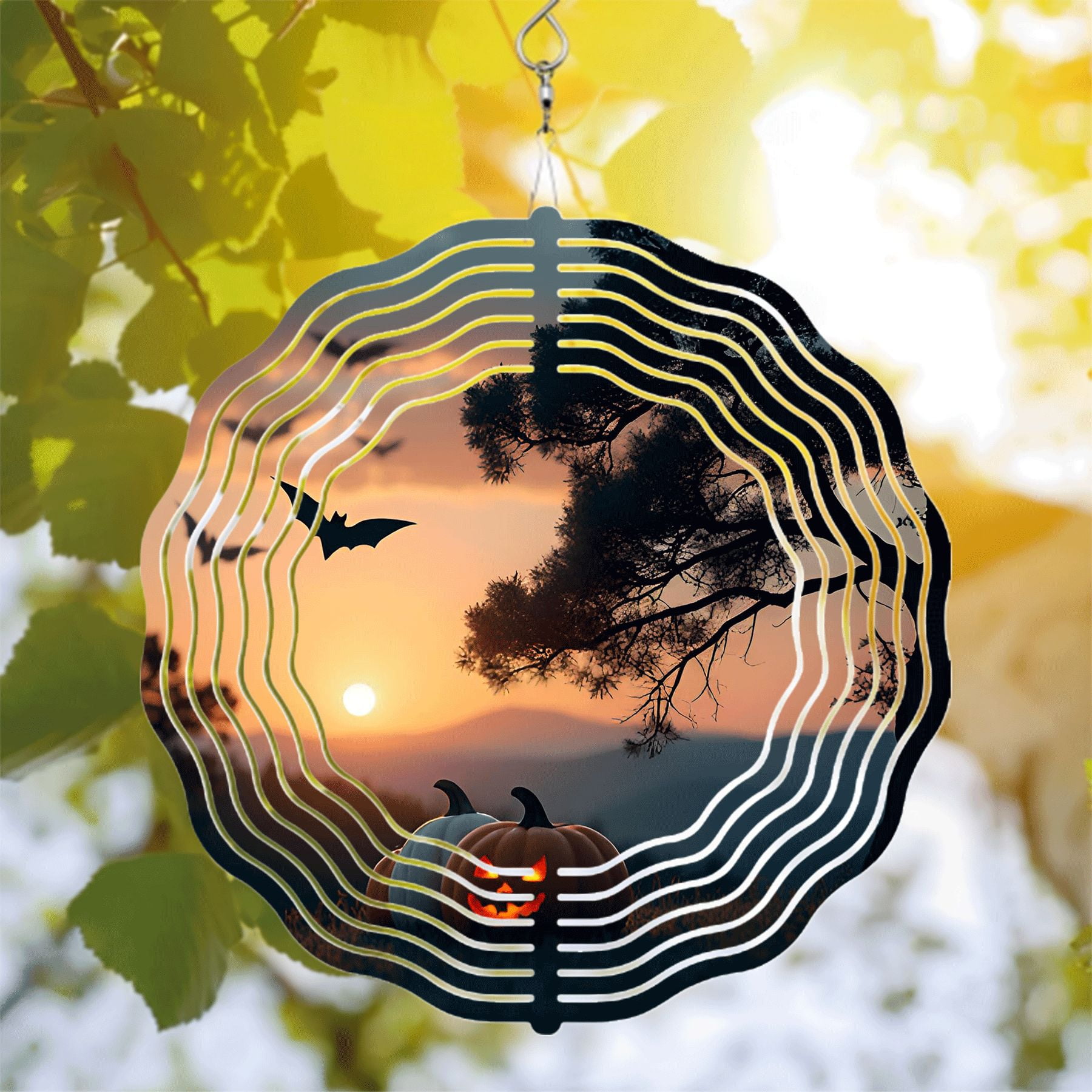 Elegant Metal Hanging Wind Spinners & Chimes - Whimsical Nature ...