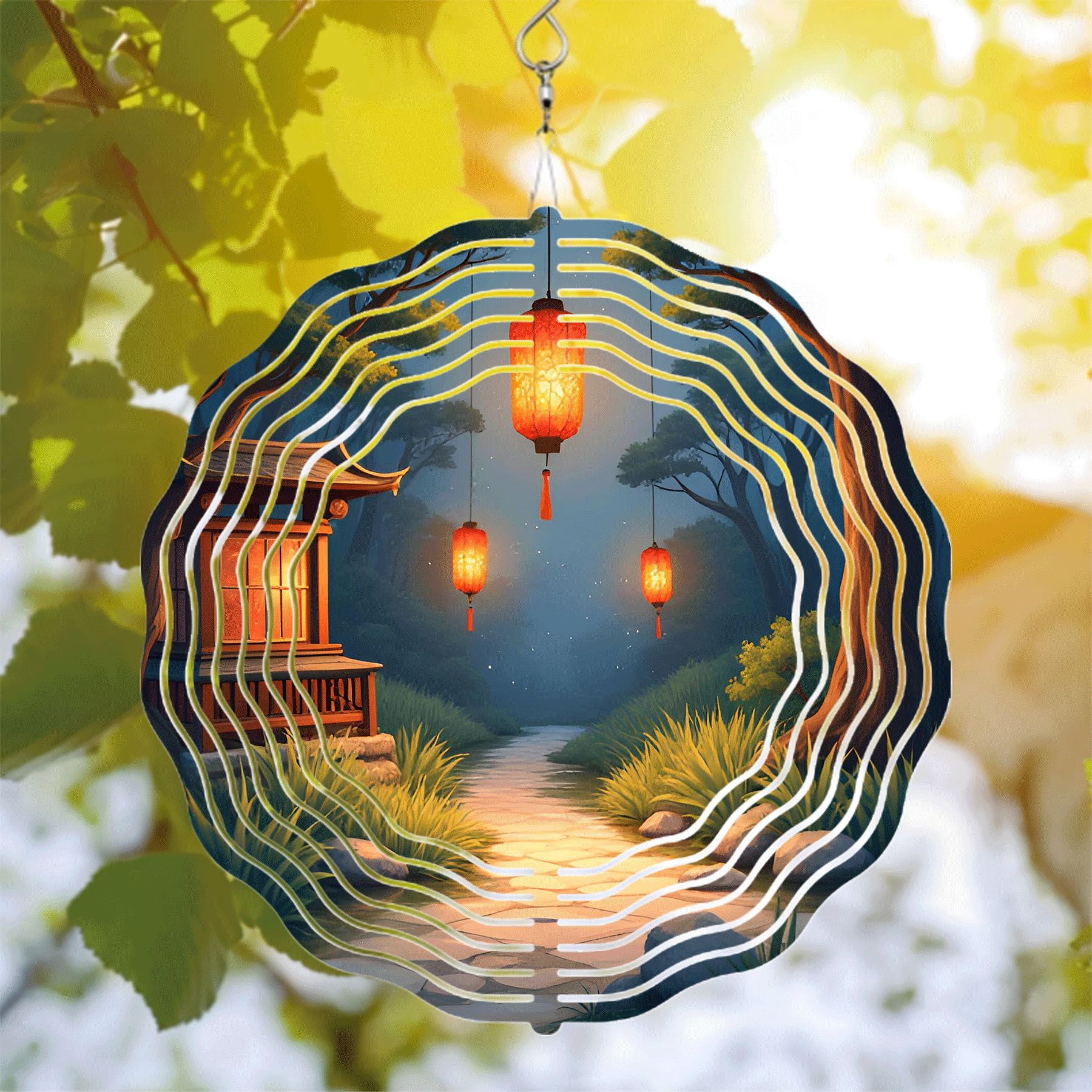 Elegant Metal Hanging Wind Spinners & Chimes for Yard & Garden ...