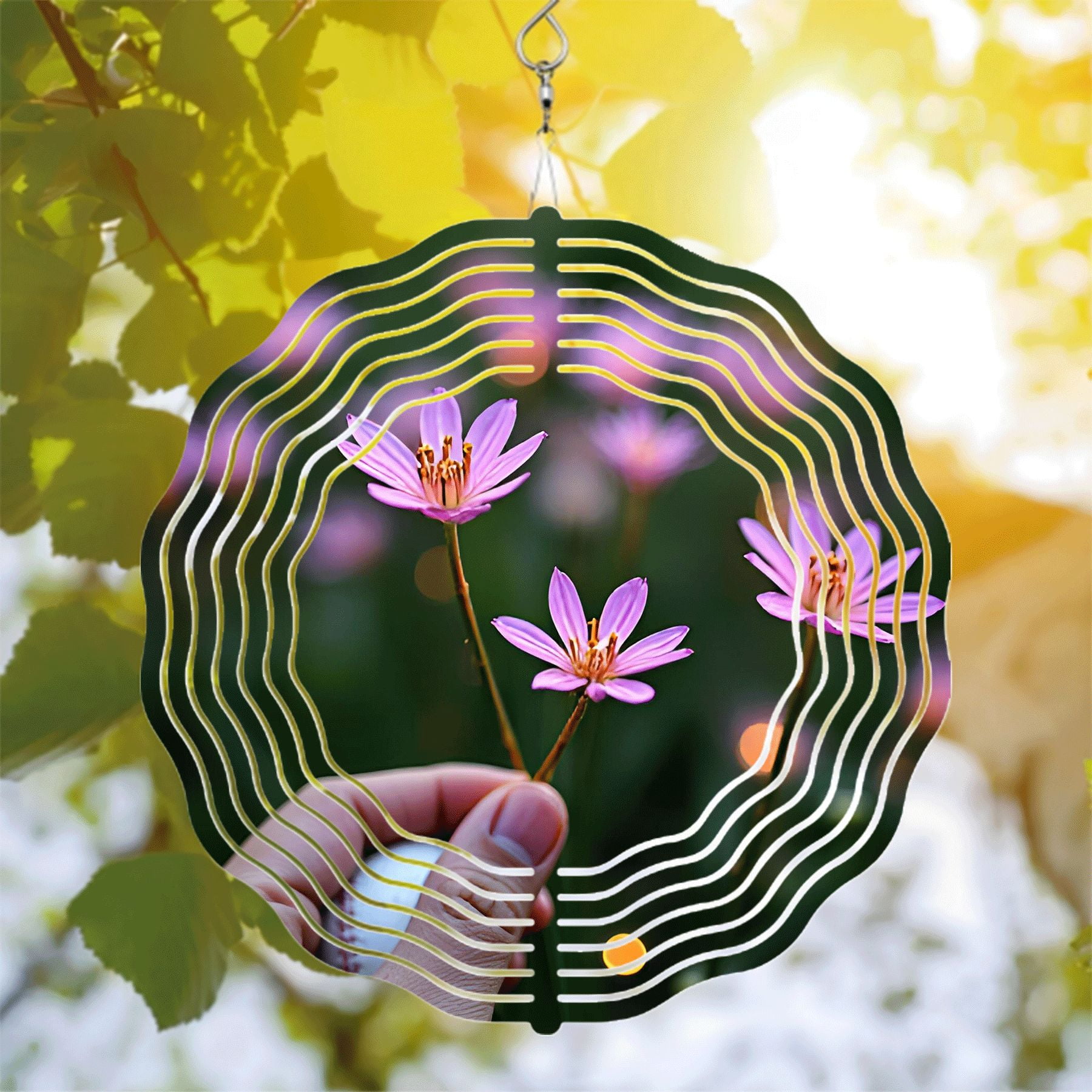 Elegant Metal Hanging Wind Spinners & Chimes for Yard & Garden ...
