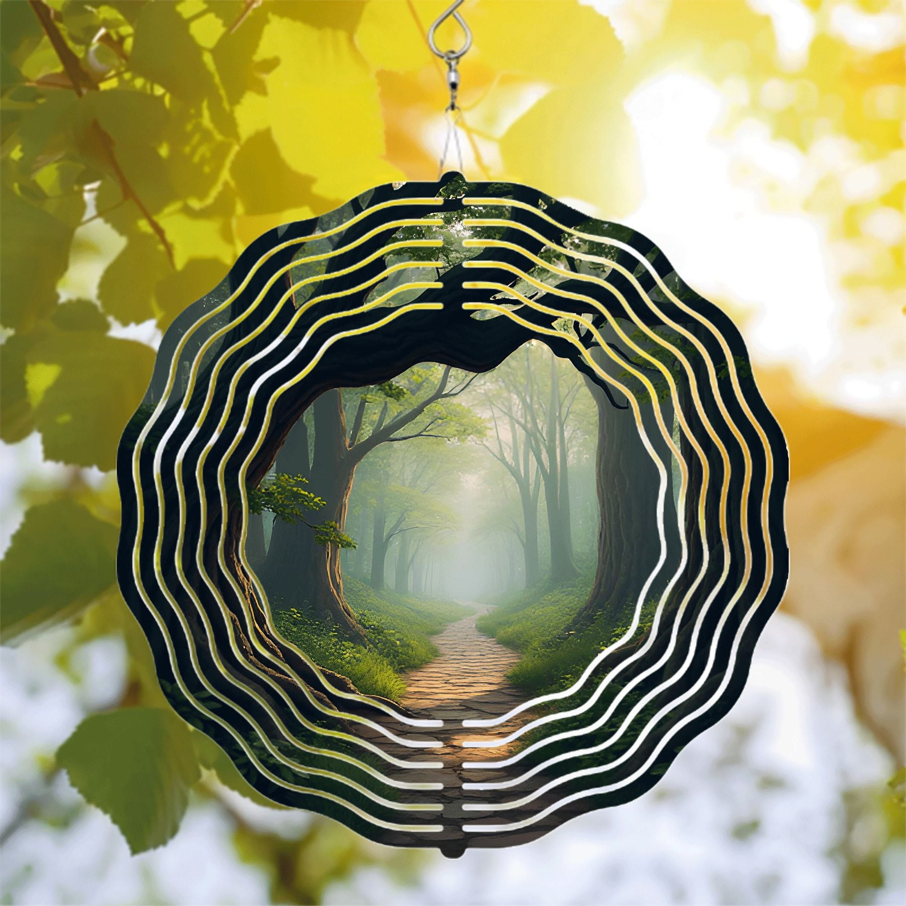Elegant Metal Hanging Wind Spinners & Chimes for Yard & Garden ...