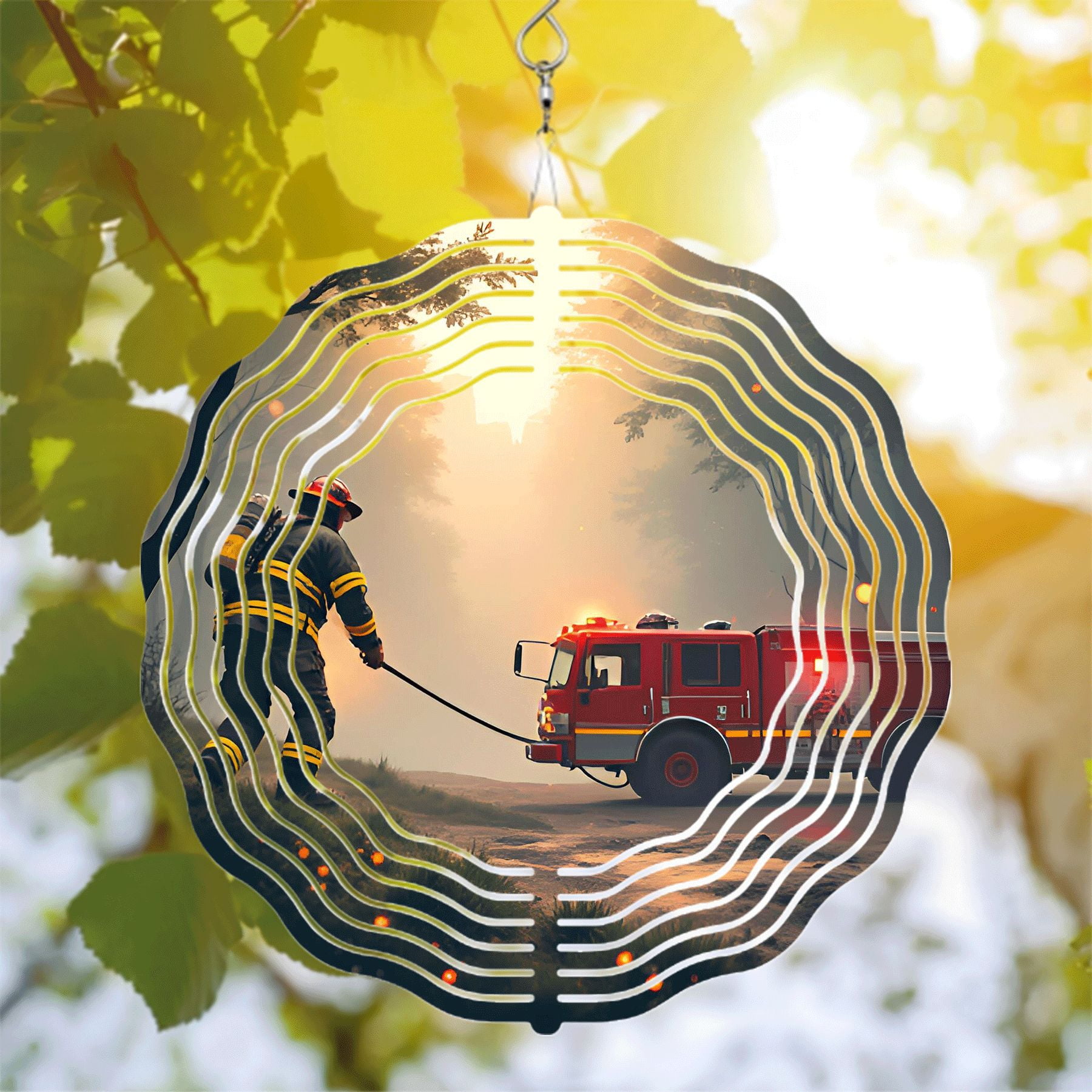 Elegant Metal Hanging Wind Spinners & Chimes for Yard & Garden ...