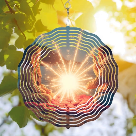 Elegant Metal Hanging Wind Spinners & Chimes for Yard & Garden ...
