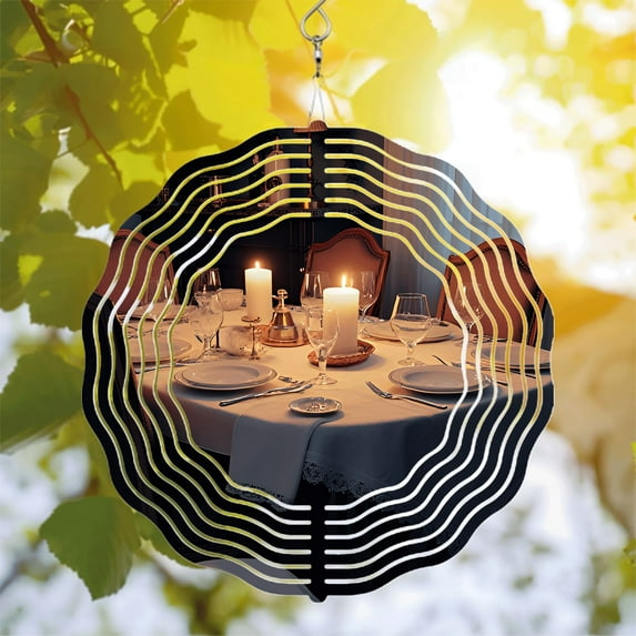 Elegant Metal Hanging Wind Spinners & Chimes for Yard & Garden ...