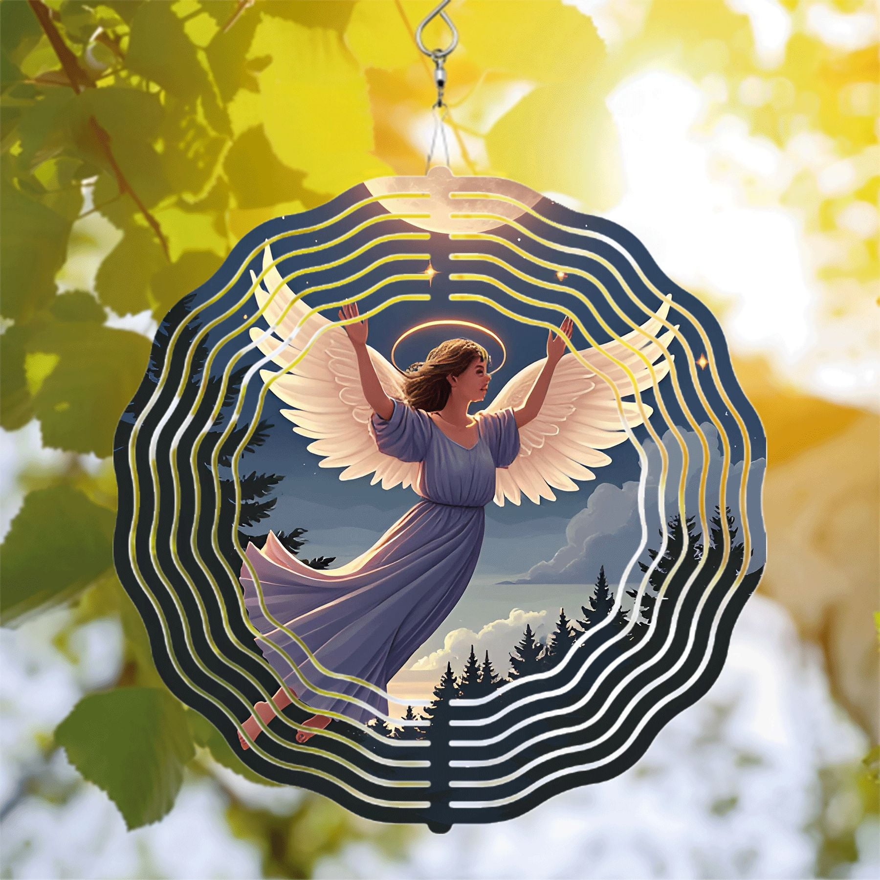 Elegant Metal Hanging Wind Spinners & Chimes for Yard & Garden ...