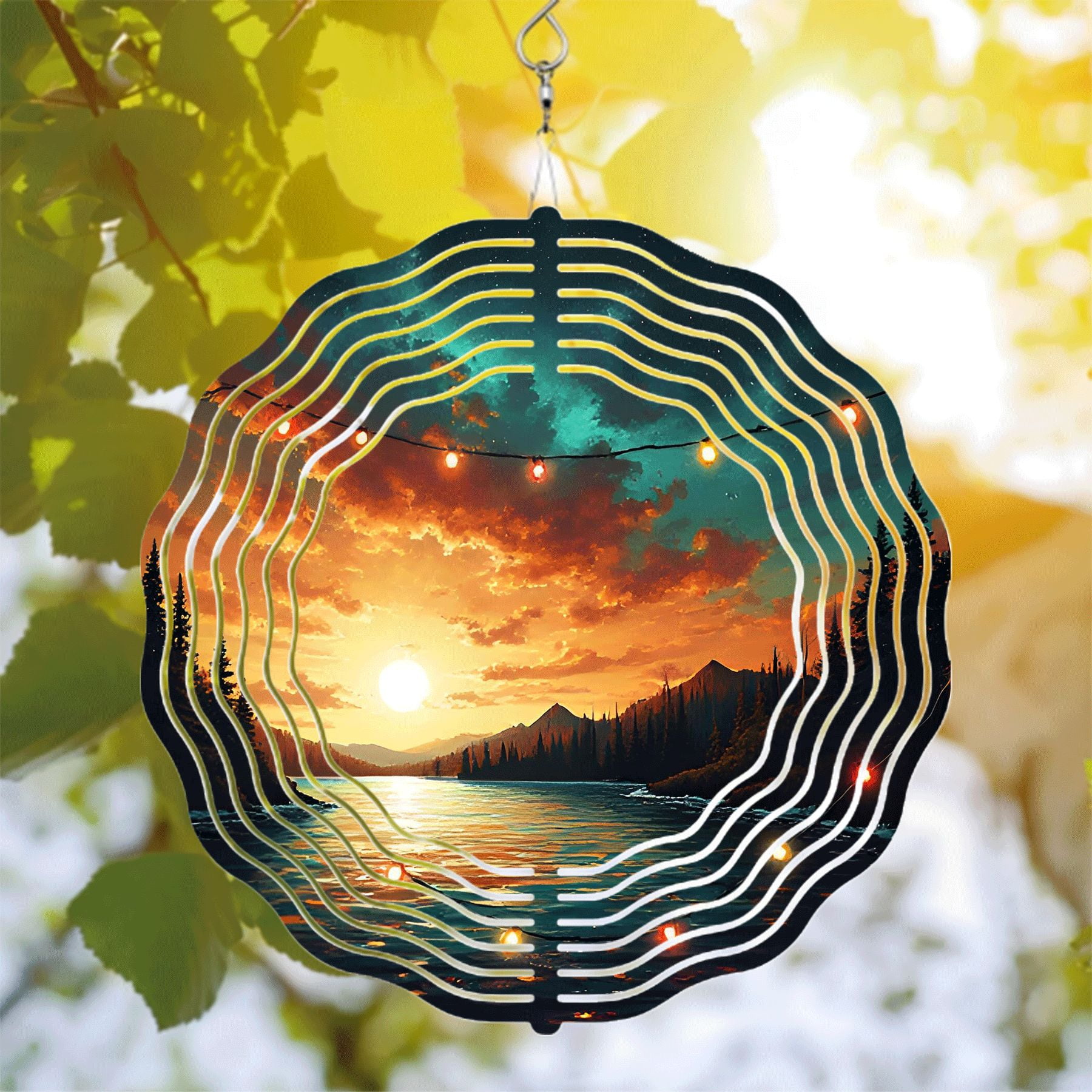 Elegant Metal Hanging Wind Spinners & Chimes for Yard & Garden ...