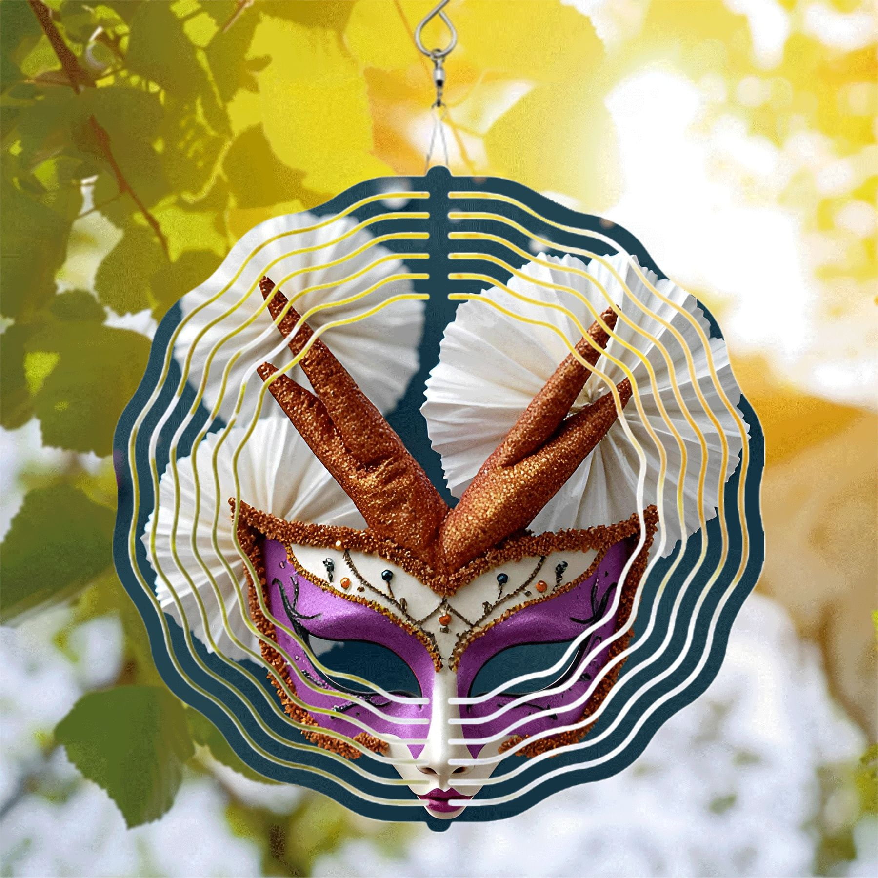 Elegant Metal Hanging Wind Spinners & Chimes for Yard - Intricate ...