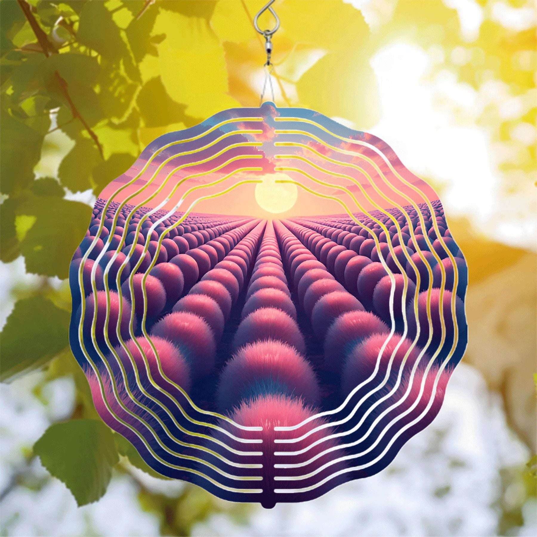 Elegant Metal Hanging Wind Spinners with Spherical Design - Beautiful ...