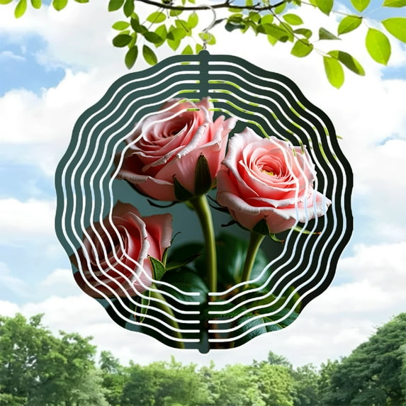 Elegant Metal Hanging Wind Spinners with Wave - Like Design - Beautiful ...