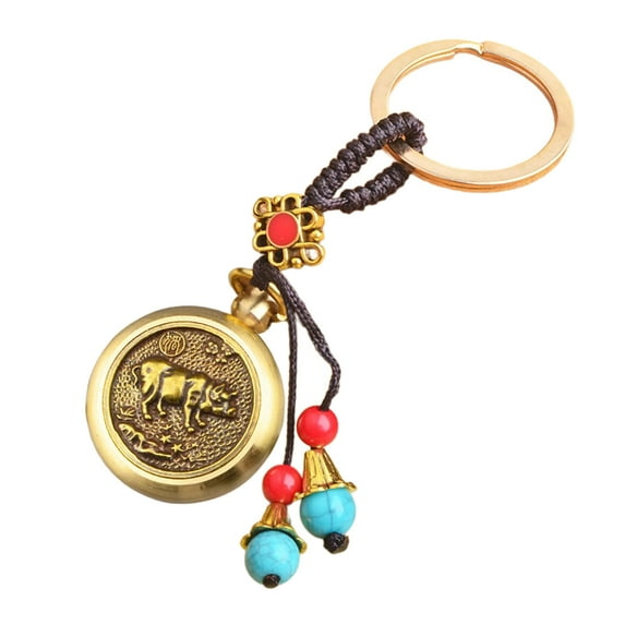 Elegant Metal Keychain Stylish Key Holder Zodiacs Theme Unique Key ...