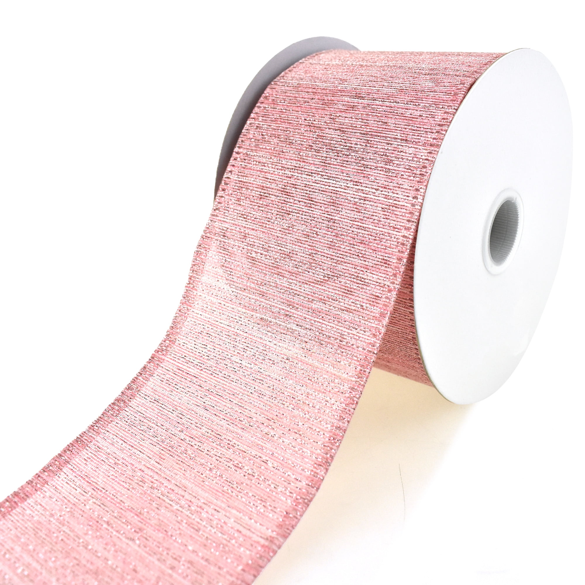 Elegant Metallic Weave Wired Ribbon, Rose Gold, 2-1/2-Inch, 10-Yard ...