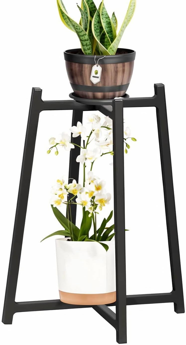 Elegant Mid-Century Indoor/Outdoor Plant Stand - The Perfect Throne for Your Plants (EXCLUDING ...