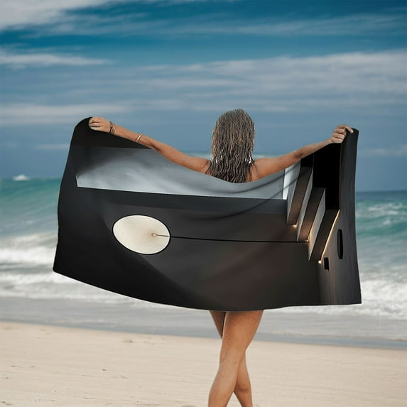 Elegant Minimalist Bath Towel - Soft Absorbent Beach & Pool Towel with ...