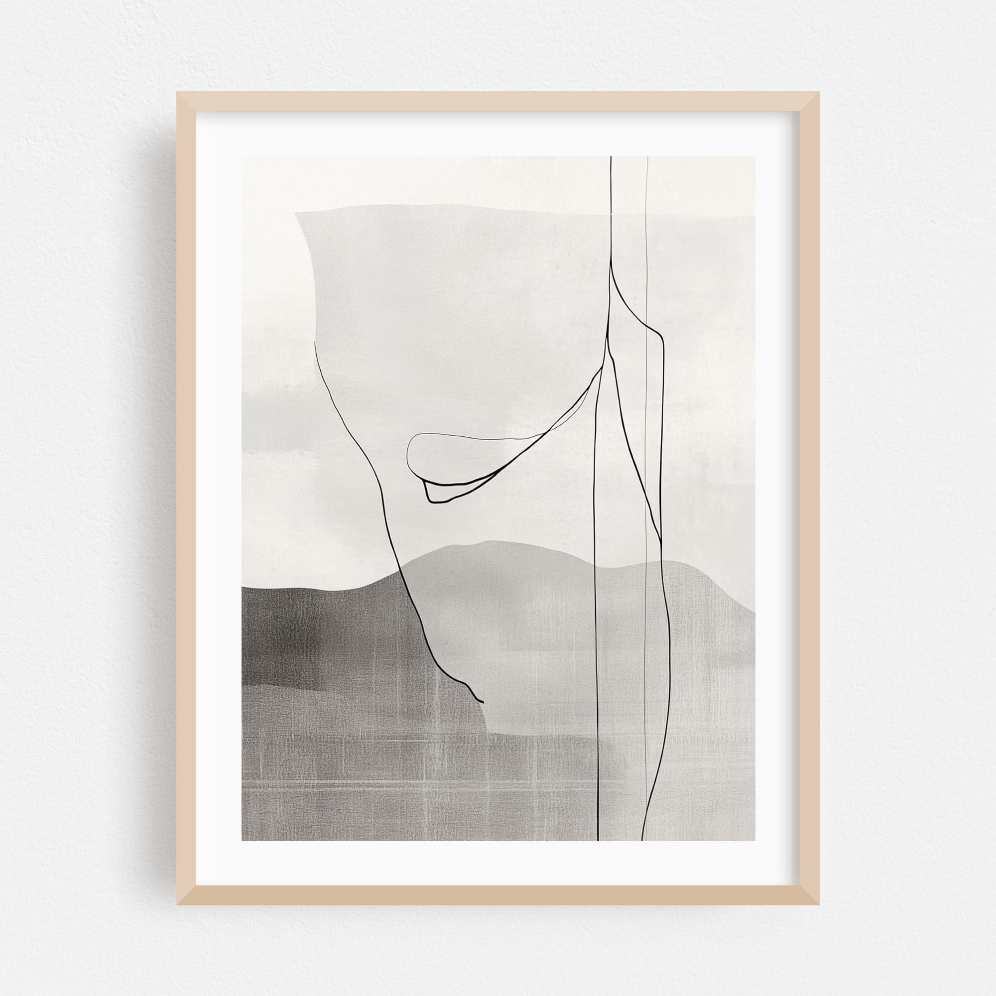 Elegant Minimalist Line Art - Line Drawing Minimalist Abstract Line Art ...