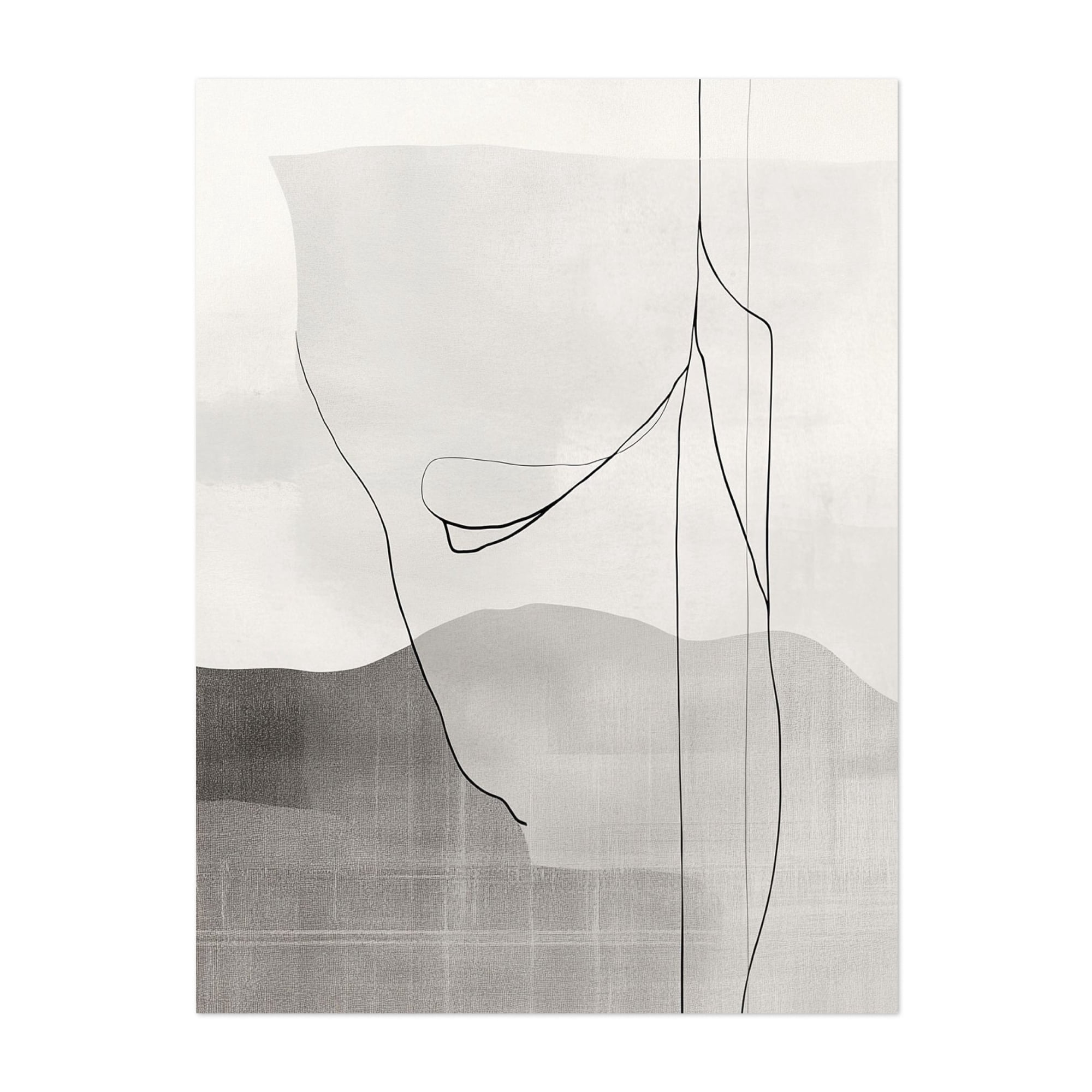 Elegant Minimalist Line Art - Line Drawing Minimalist Abstract Line Art ...