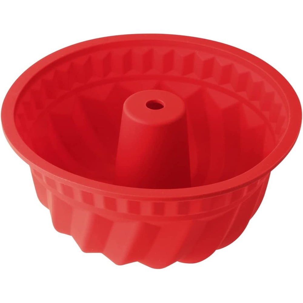 Elegant Non-Stick Silicone Fluted Cake Pan, Quick Food Release, Easy ...