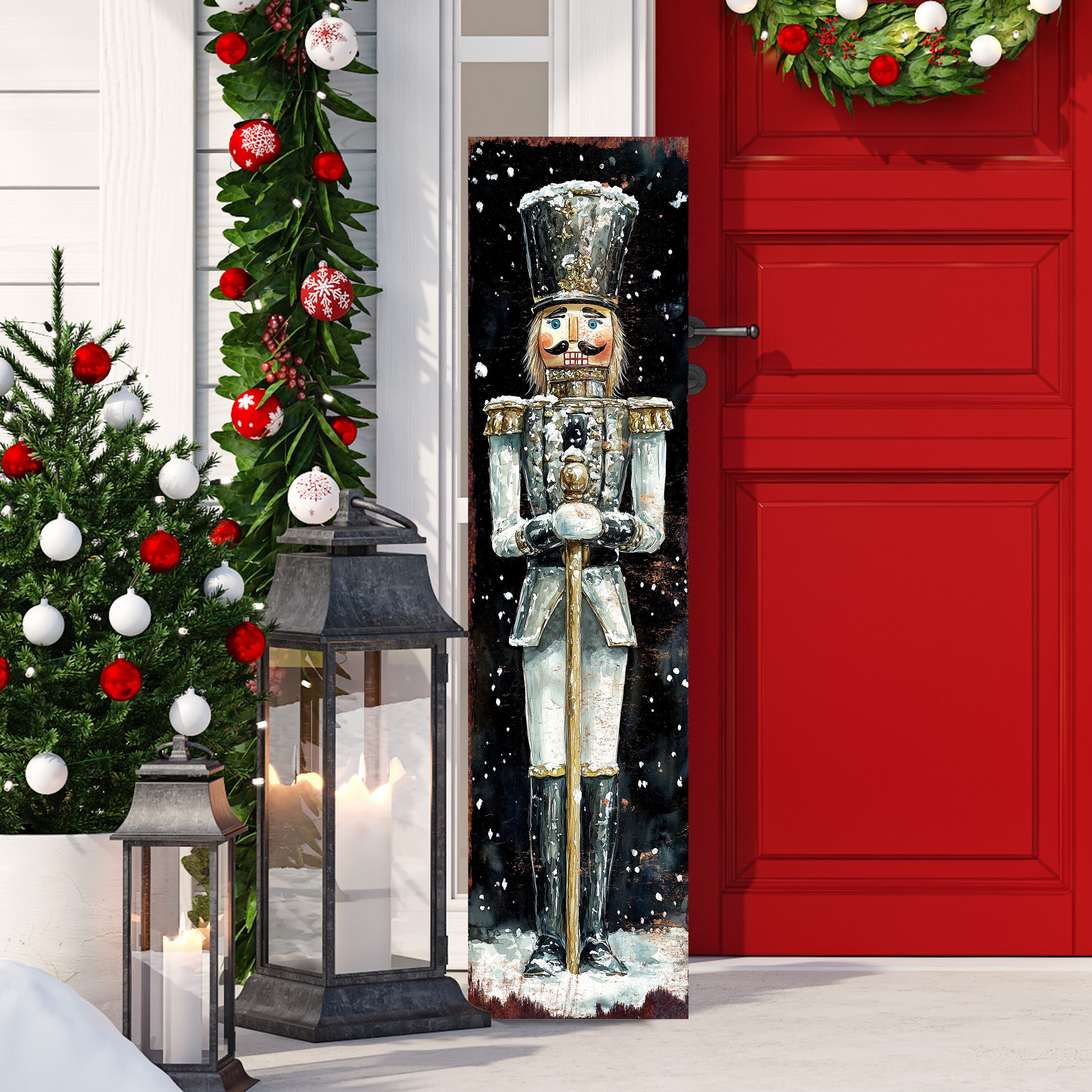 Elegant Nutcracker Christmas Porch Sign | Grand Holiday Home Decor ...