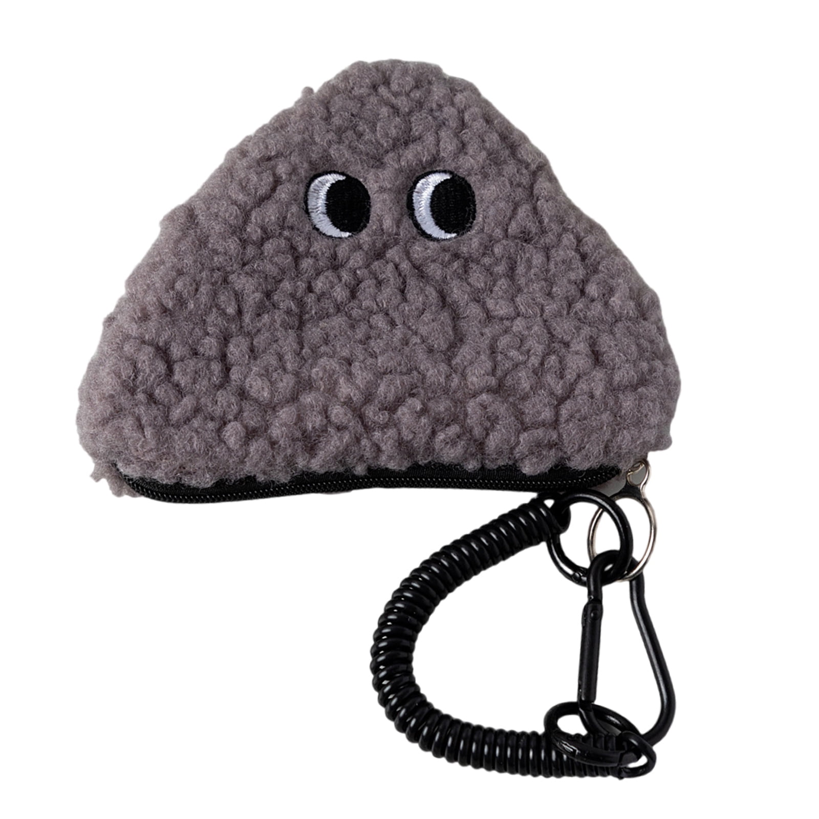 Elegant Onigiri Coin Purse Soft Plush Zippers Pouches with Lanyard ...