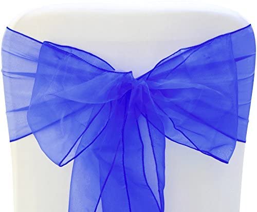 Elegant Organza Chair Sashes Sheer Fabric Sashes for Weddings, Parties ...