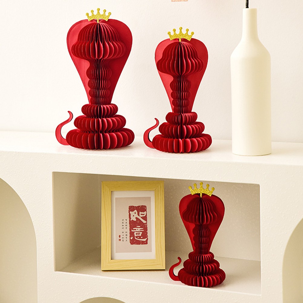 Elegant Origami Snake Year Decoration: Easy Assembly For Festive ...